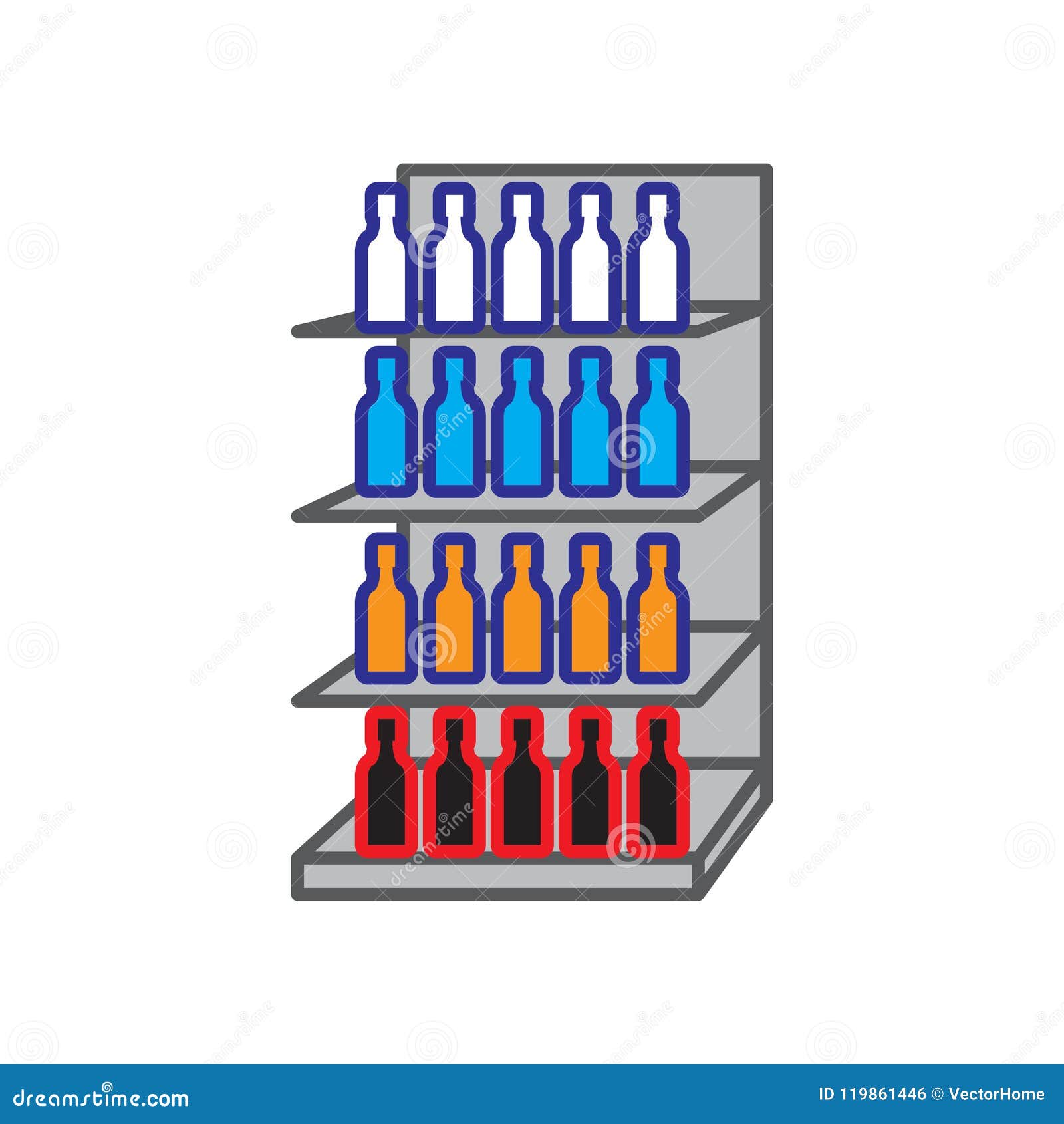 Display Stand Icon Vector Illustration, Stock Vector - Illustration of ...