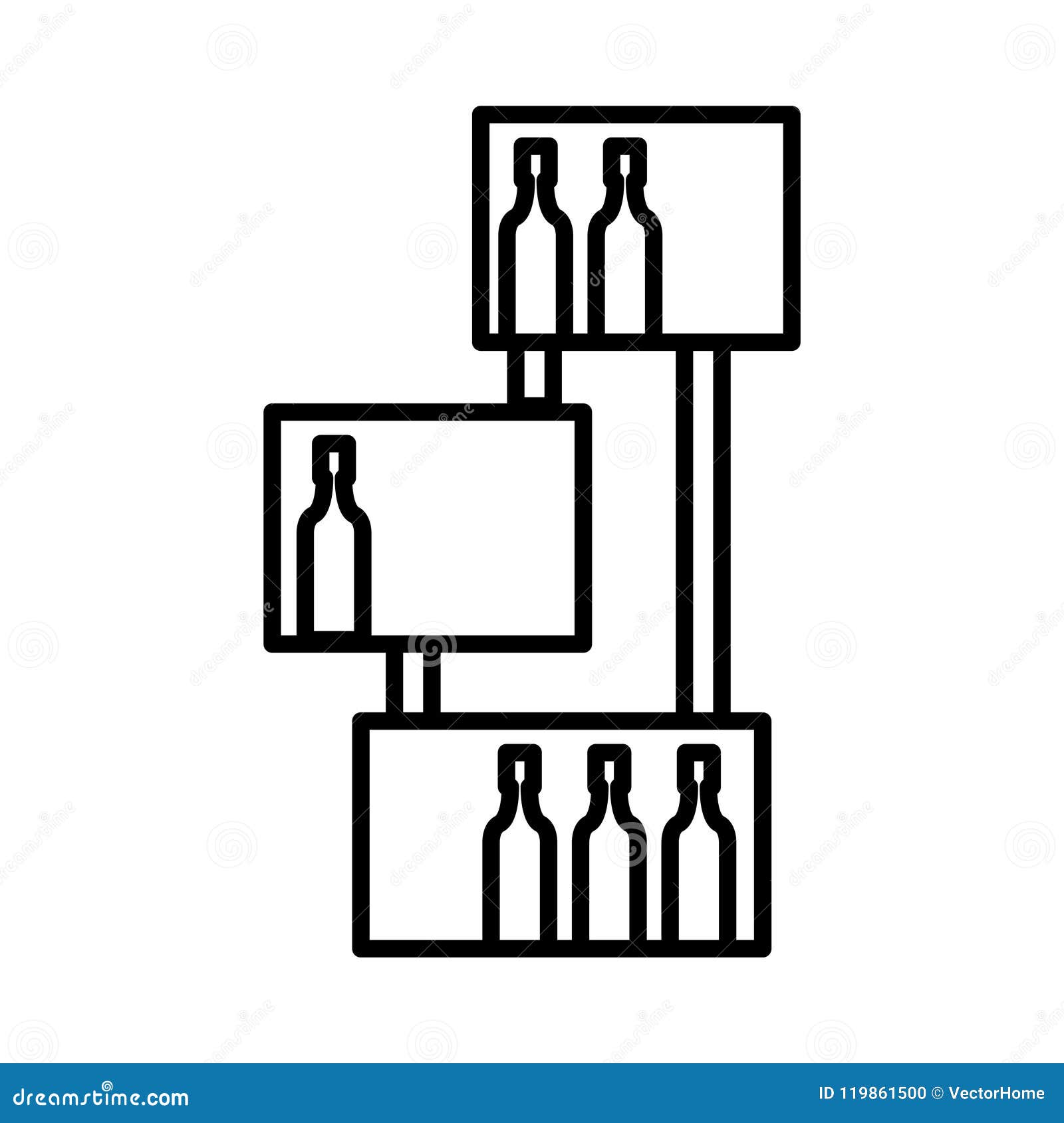 Display Stand Icon Vector Illustration, Stock Vector - Illustration of ...