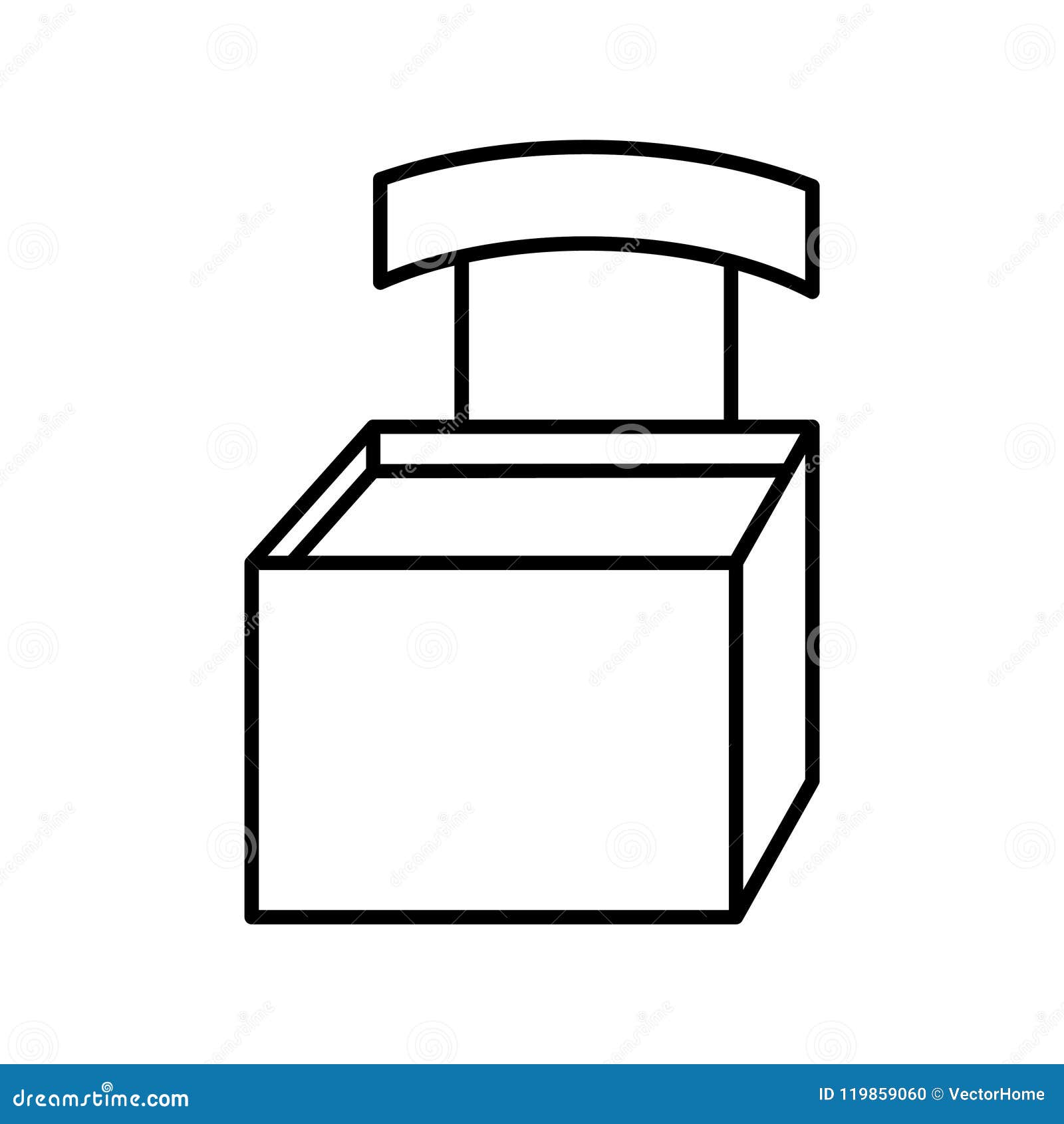 Display Stand Icon Vector Illustration, Stock Vector - Illustration of ...