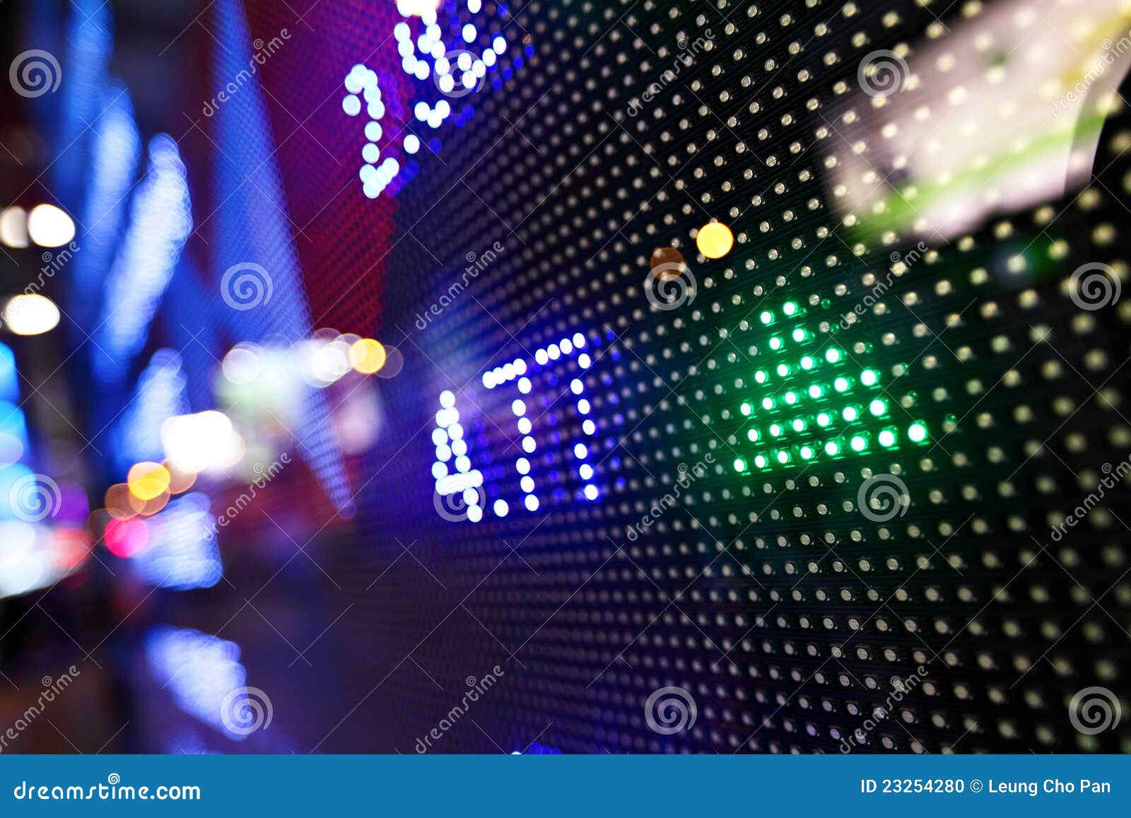 Display of Stock Market Quotes Stock Photo - Image of exchange, money ...