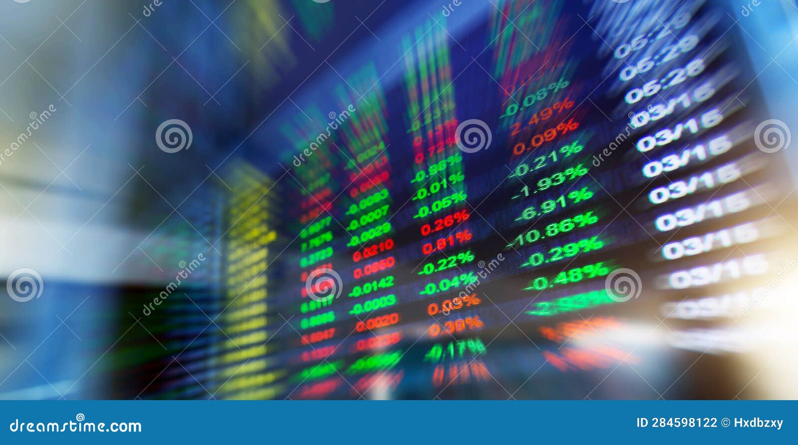 Display of Stock Market Quotes Stock Photo - Image of data, invest ...