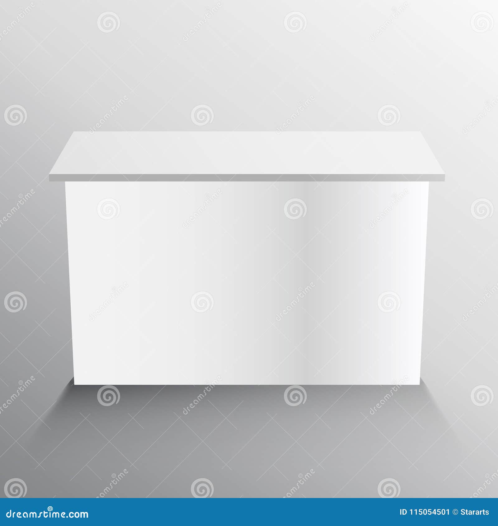 Display Table Vector Mockup Design Stock Vector - Illustration of ...