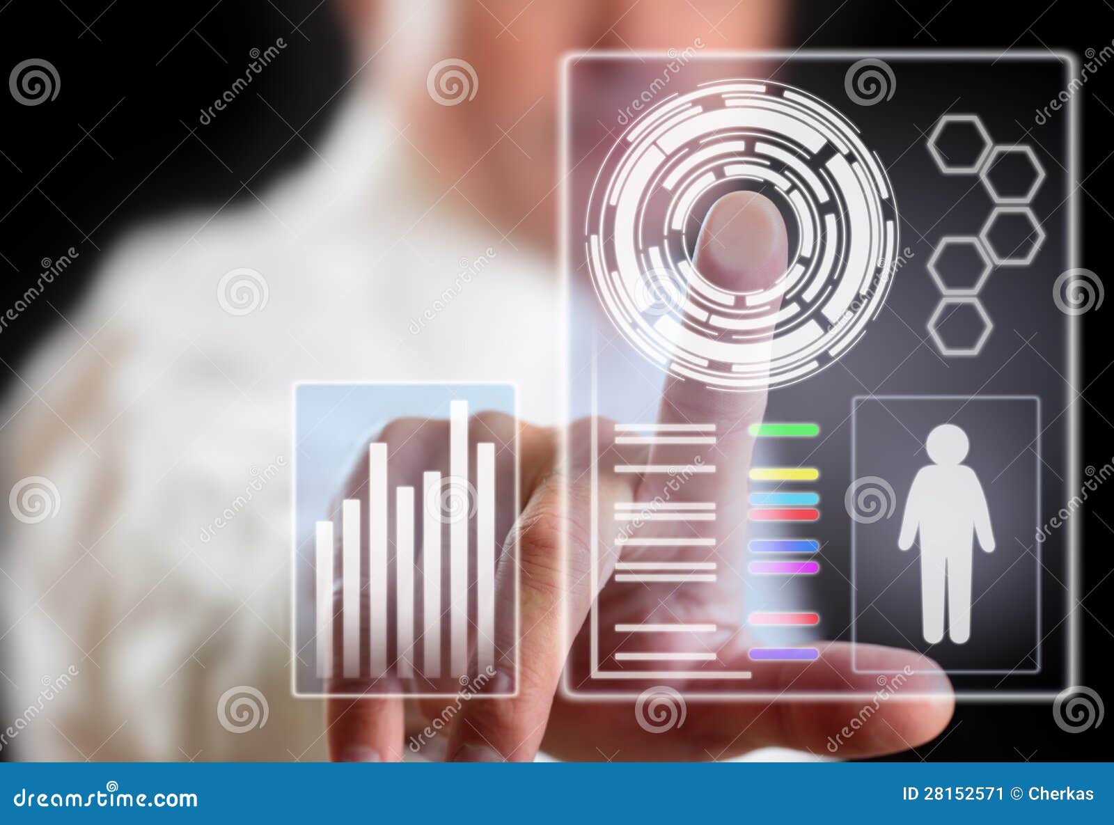 Display Technology of Future Stock Image - Image of device, male: 28152571