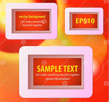 Display Text Box Design with Rounded Corners Stock Vector ...