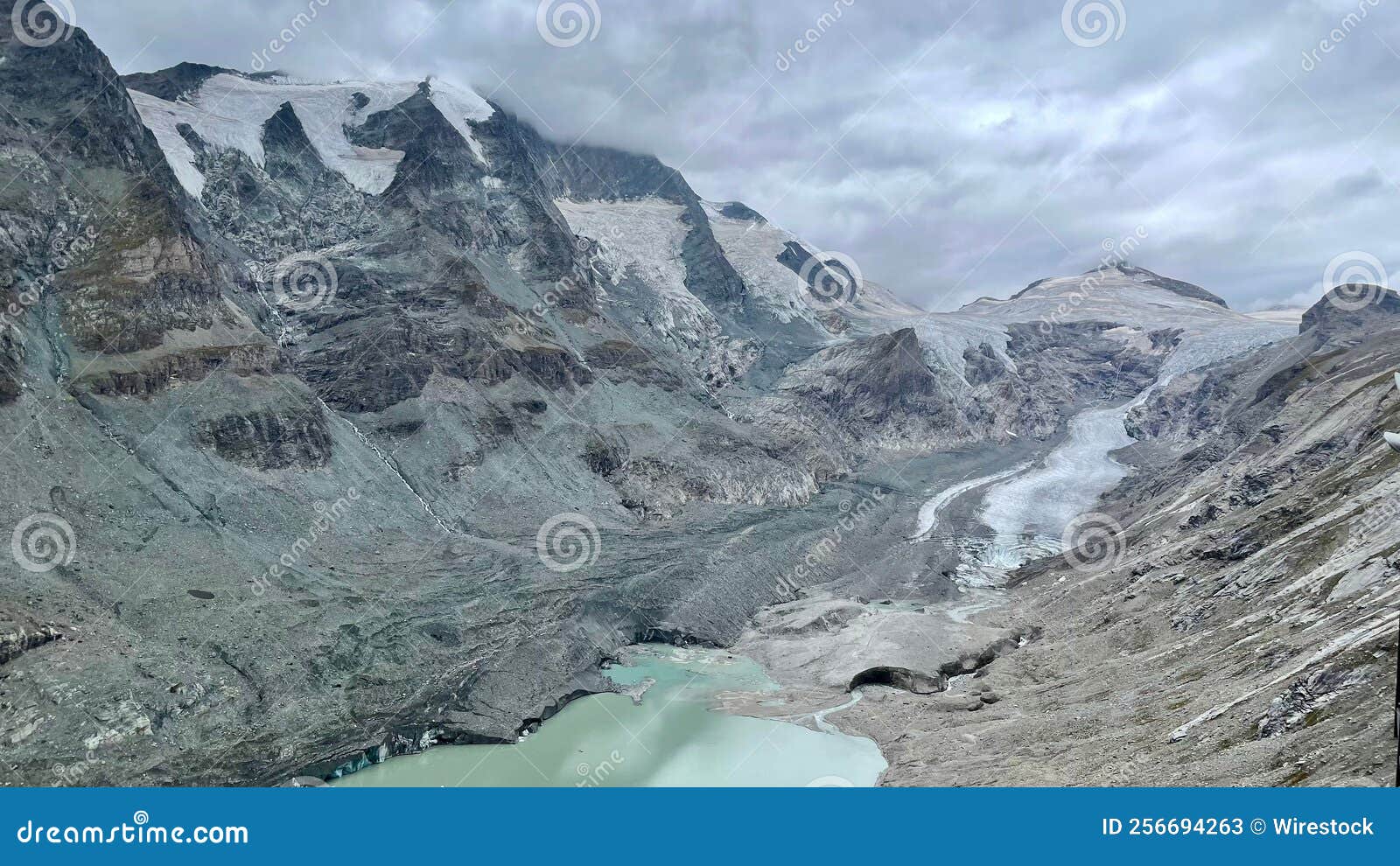 Display of Thee Spectacular Grossglockner Glacier Stock Image - Image ...