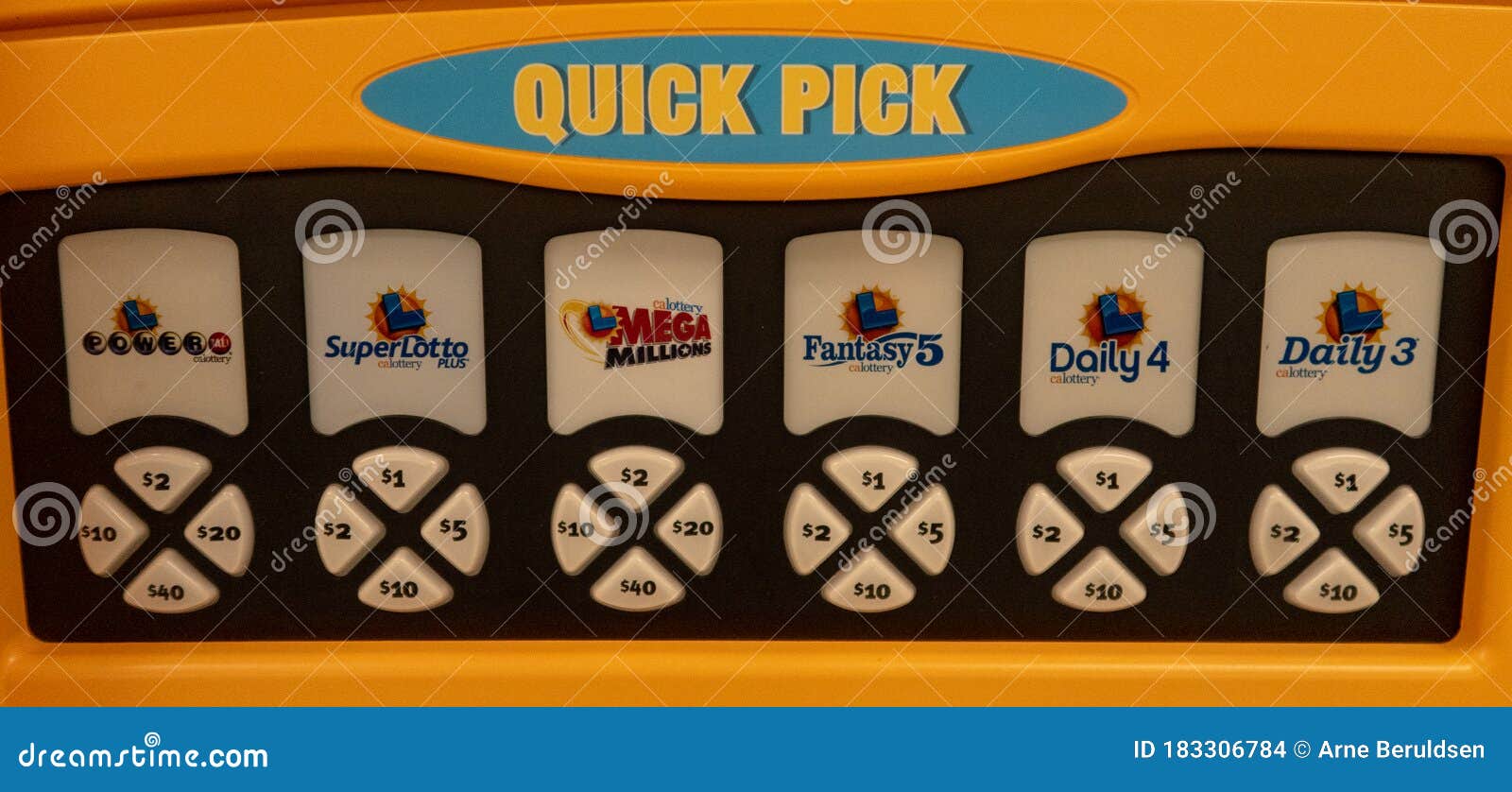 Quick Pick Lottery Game editorial stock image. Image of power - 183306784