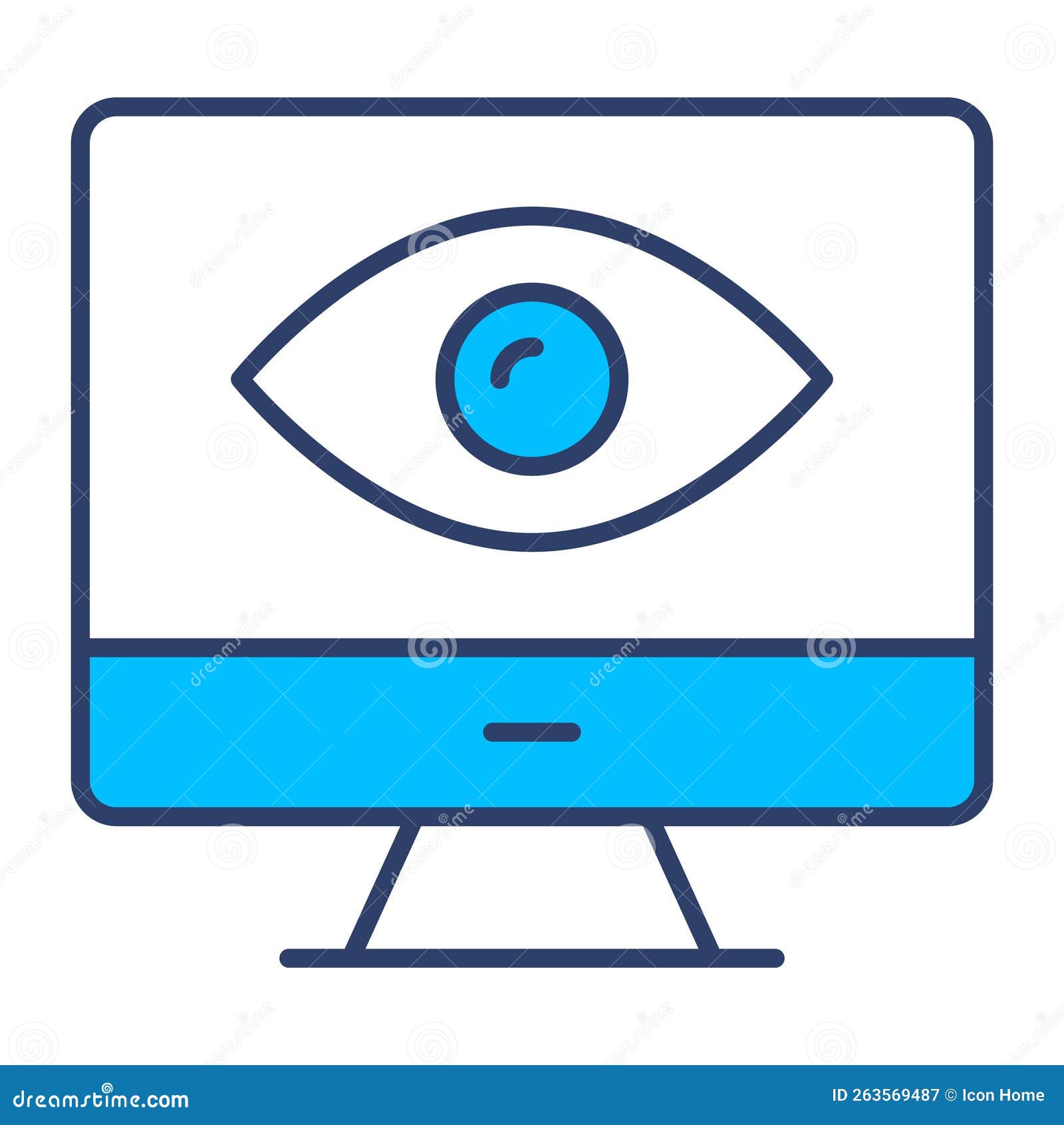 Display Vision Icon Modern Illustration Stock Vector - Illustration of ...