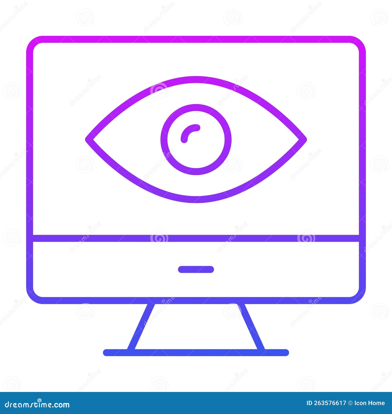 Display Vision Icon Modern Illustration Stock Vector - Illustration of ...
