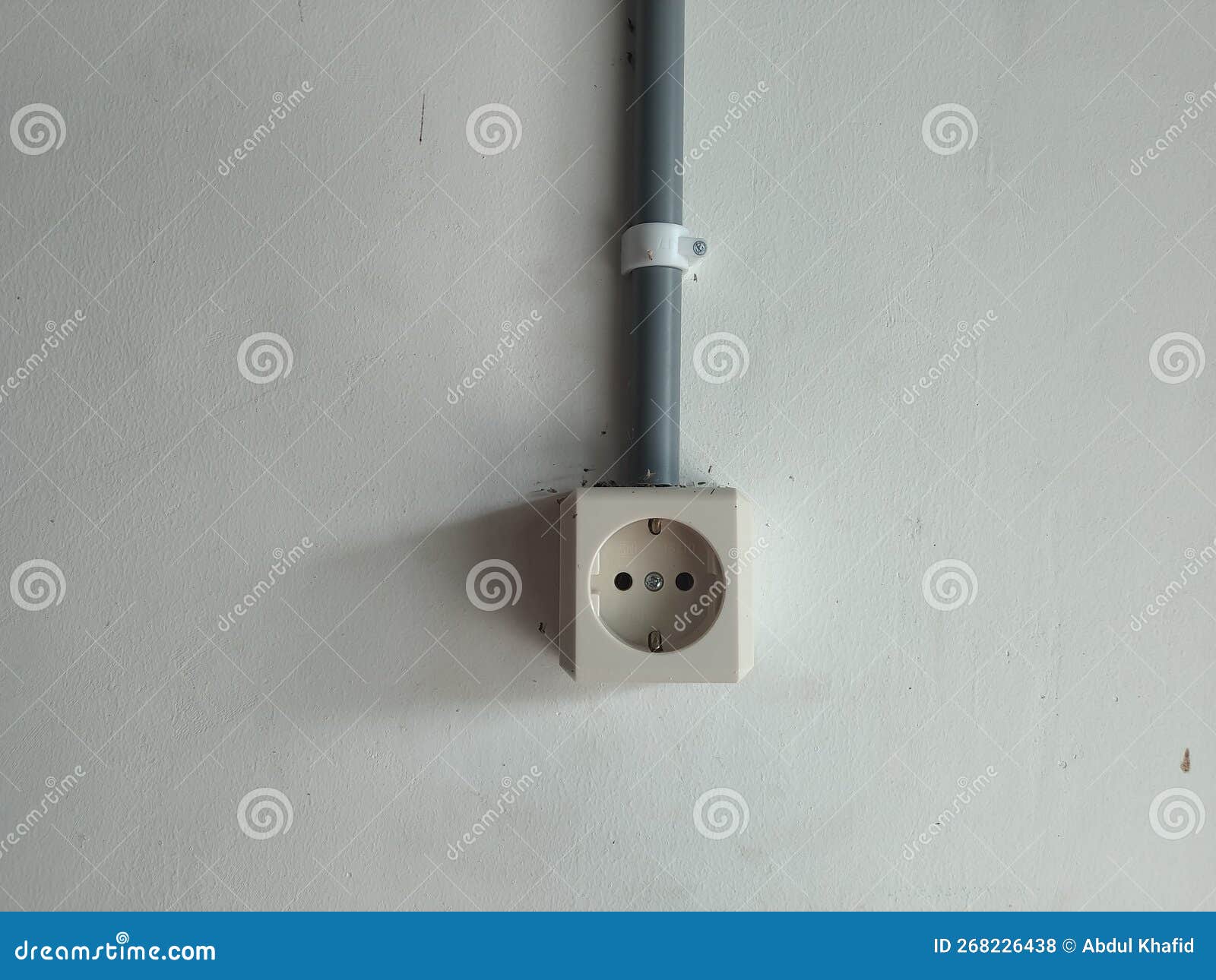 Patch electrical socket stock photo. Image of flooring - 268226438