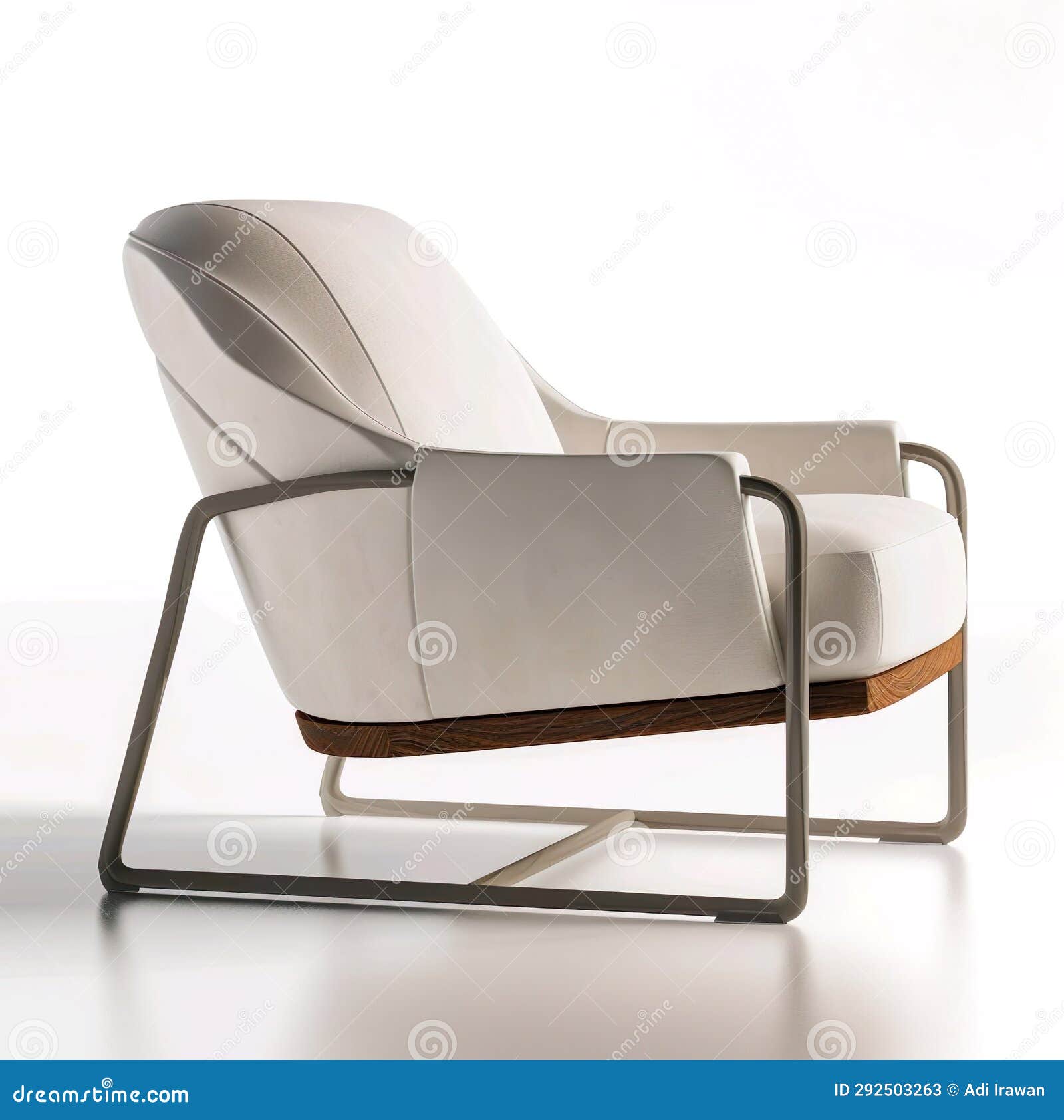 Display of White Chair Isolated on White Stock Illustration ...