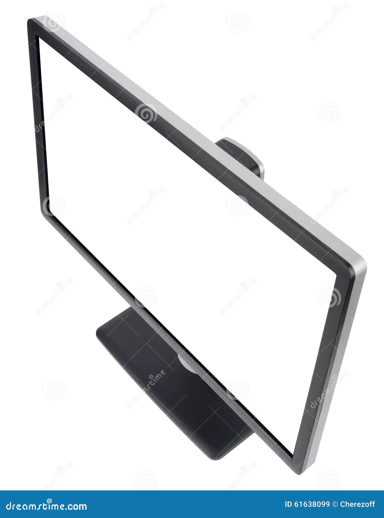 Display with White Screen, Top View Stock Image - Image of keyboard ...