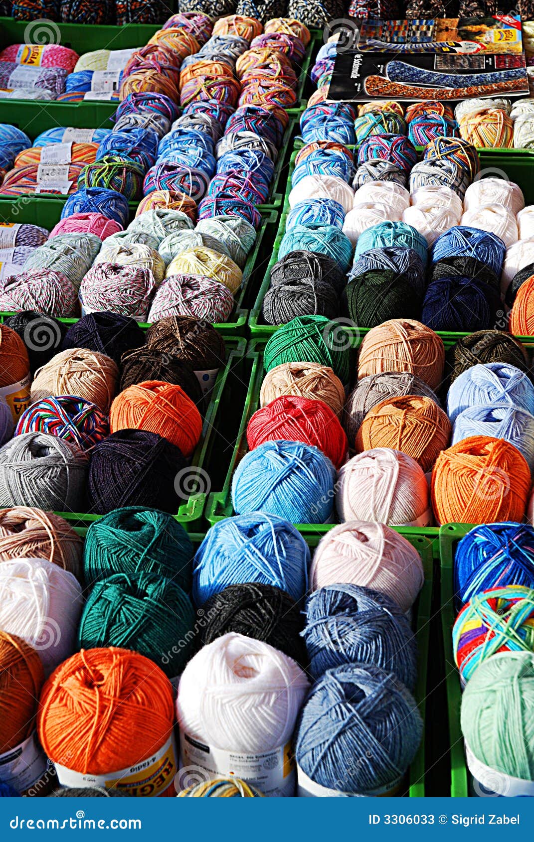 Display of Yarn and Wool stock image. Image of black, colourful - 3306033