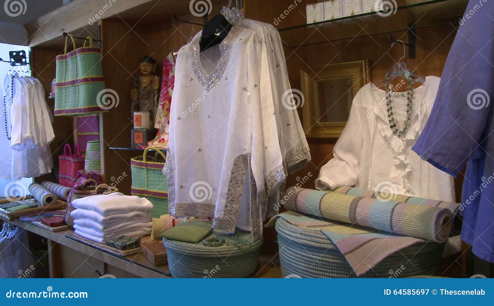 Displayed Clothes in a Boutique (1 of 2) Stock Video - Video of quaint ...