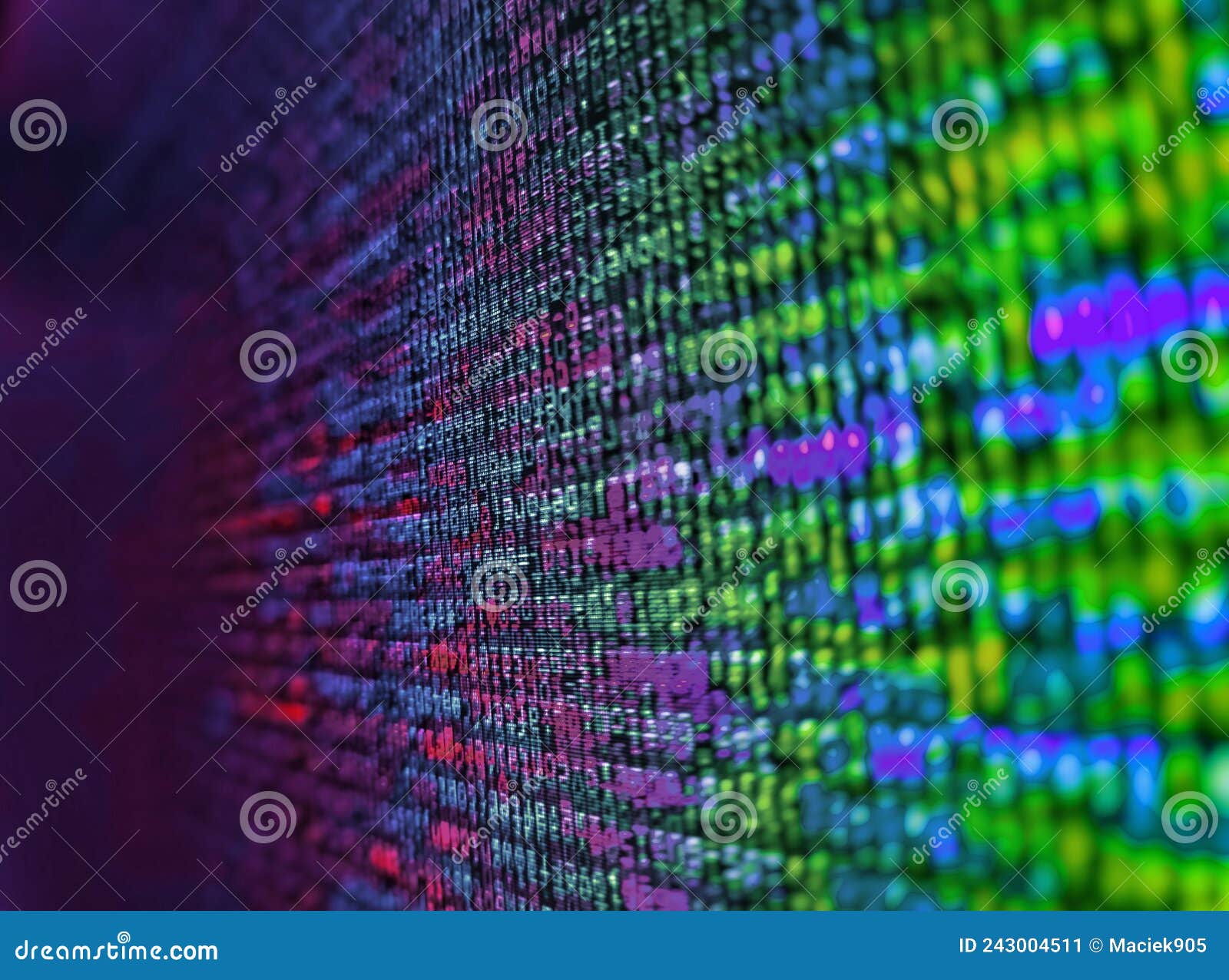 Displaying Program Code On Computer Css3 Code On A Colorful Background Javascript Functions