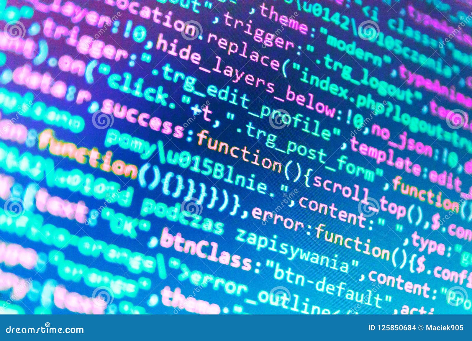 Displaying Program Code on Computer. Stock Illustration - Illustration ... Displaying Program Code on Computer. Stock Illustration - Illustration ...
