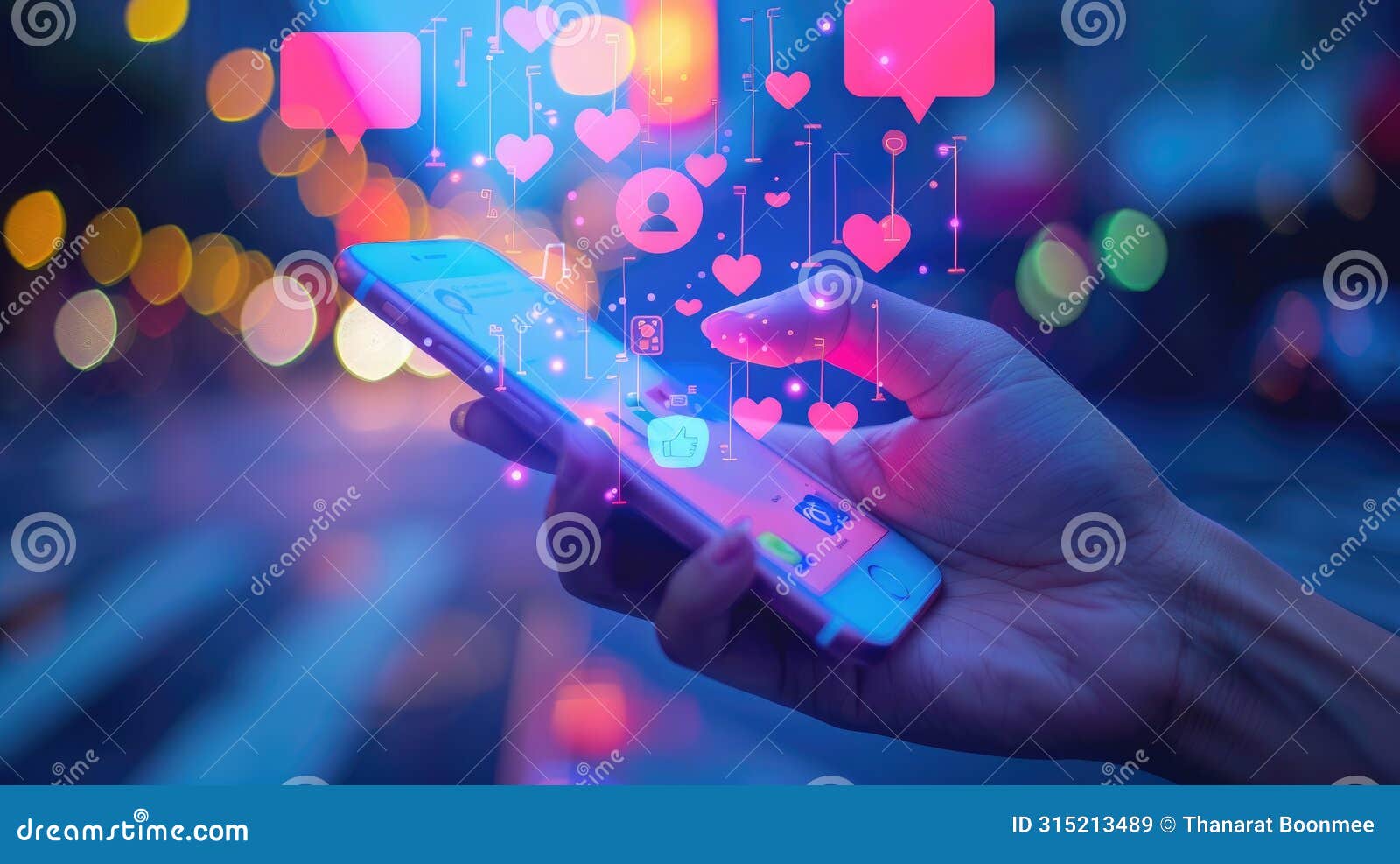 Displaying Various Social Media Icons, Symbolizing Digital Connectivity ...