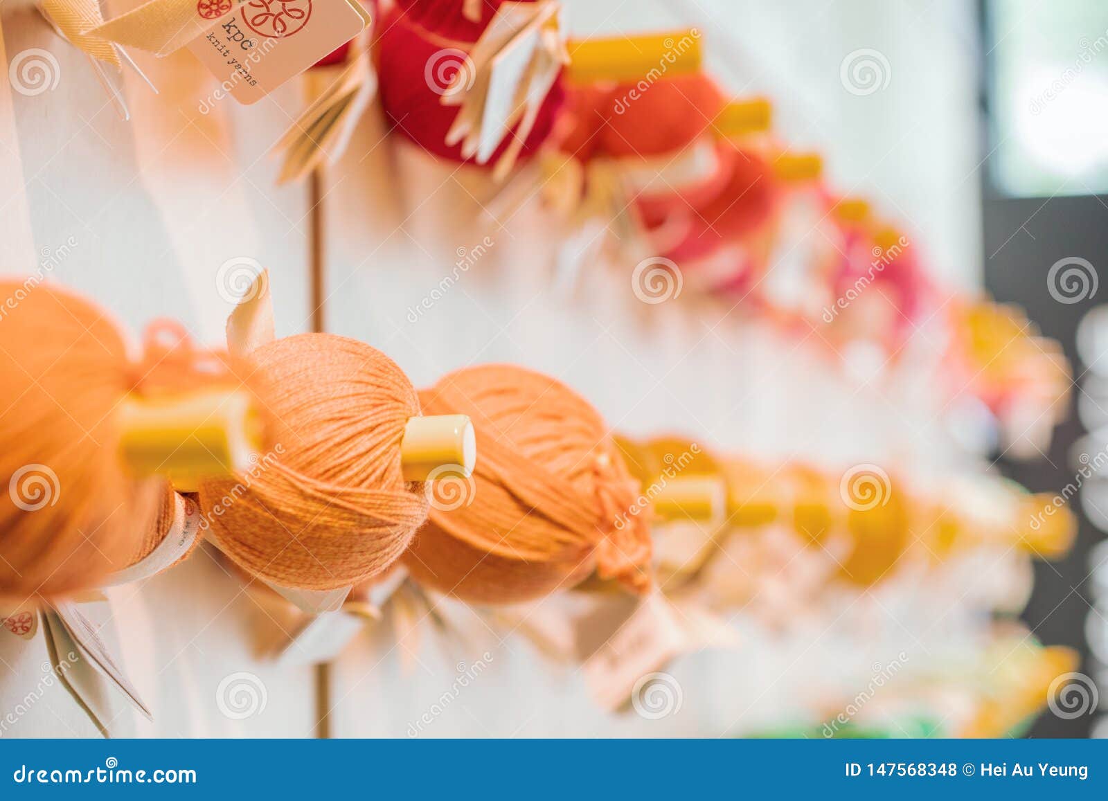 Displaying wool on a wall stock photo. Image of leisure - 147568348
