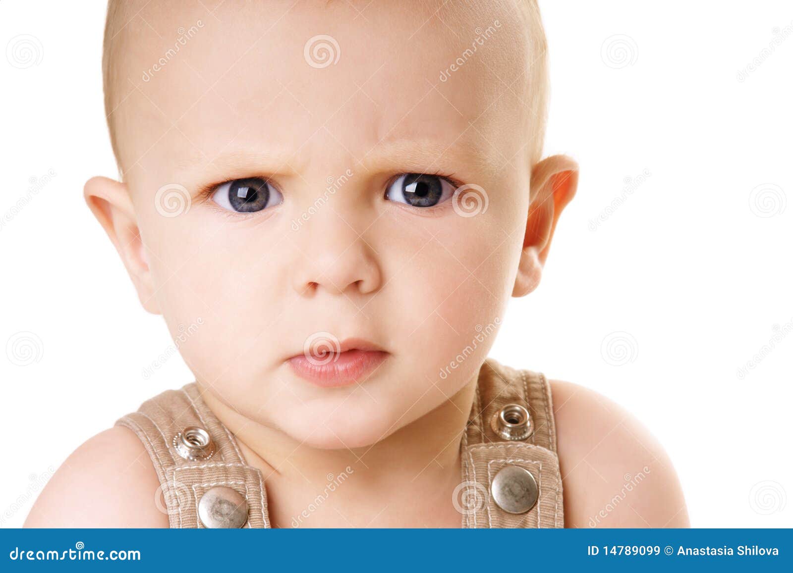 Displeased baby stock image. Image of human, childhood - 14789099