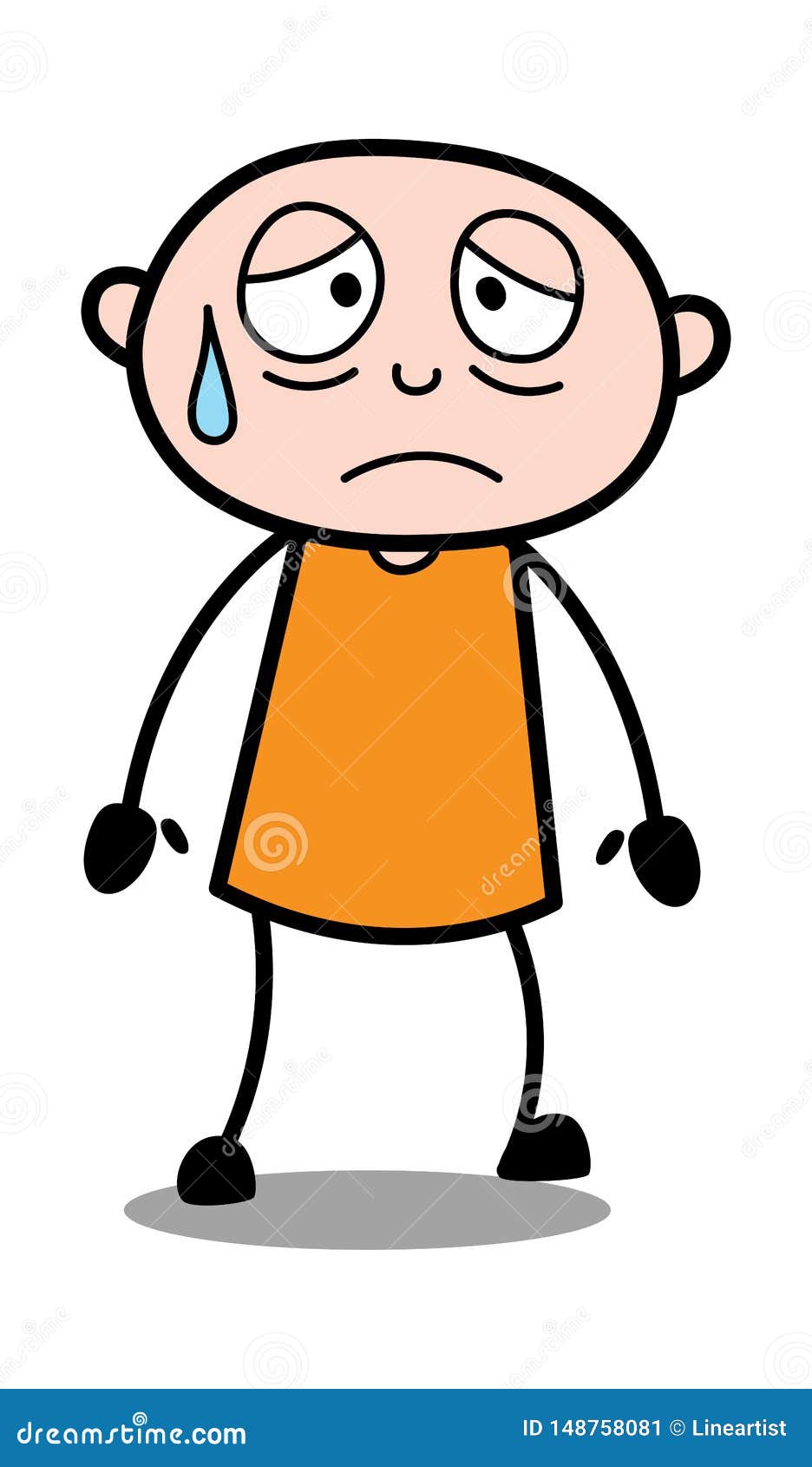 Displeased Man Cartoon Illustration | CartoonDealer.com #54045555