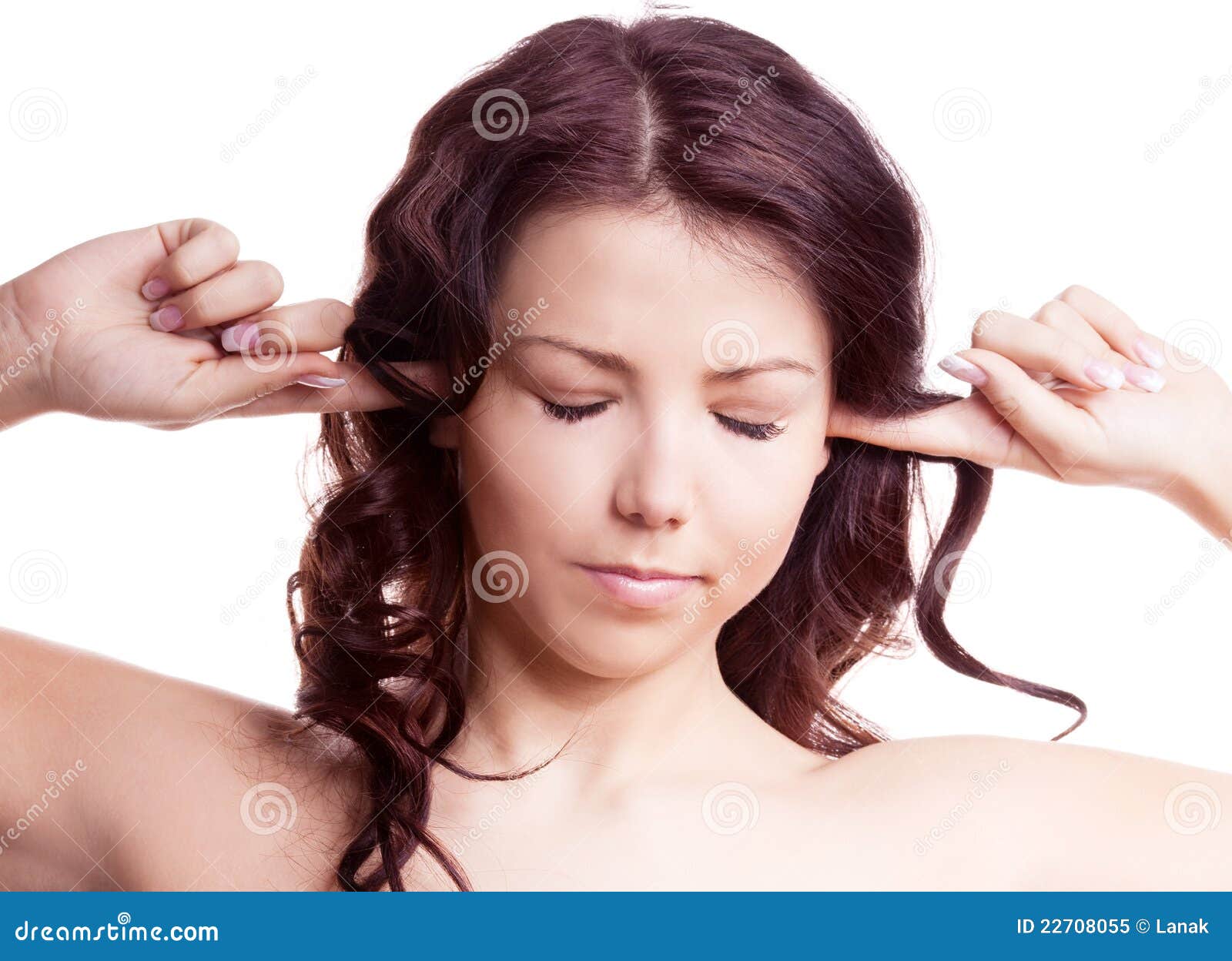 Displeased woman stock image. Image of closing, depressed - 22708055