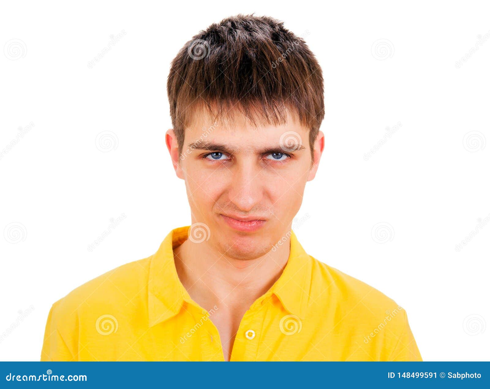 Displeased Young Man stock image. Image of hands, human - 148499591