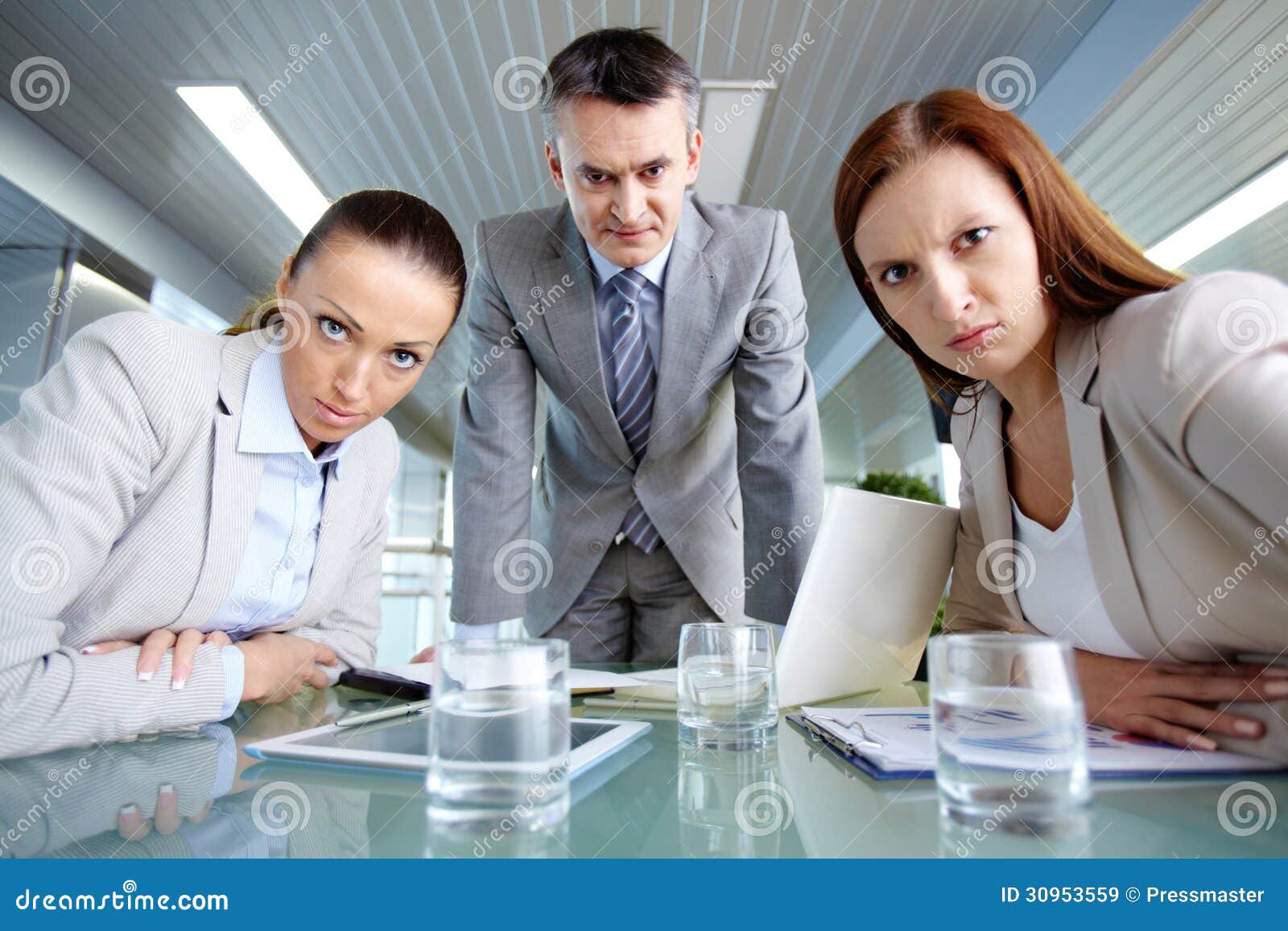 Displeasure stock image. Image of emotion, corporate - 30953559
