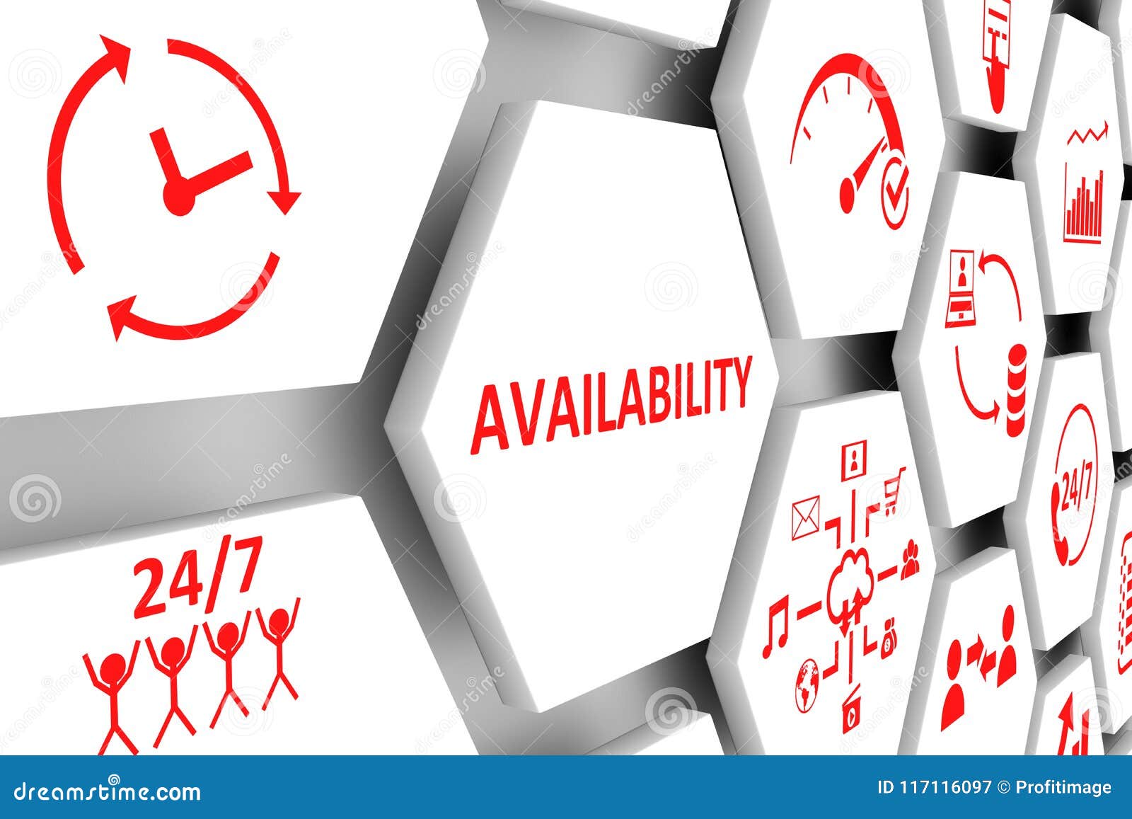 Disponibilidade Do Conceito Ilustração Stock - Ilustração de fundo ...