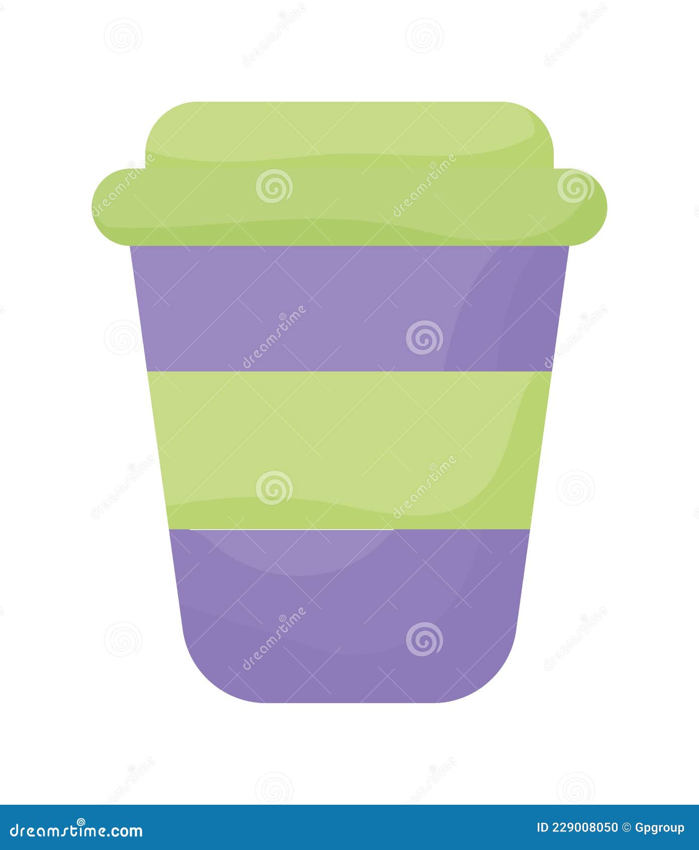 Disposable coffee cup stock vector. Illustration of aroma - 229008050