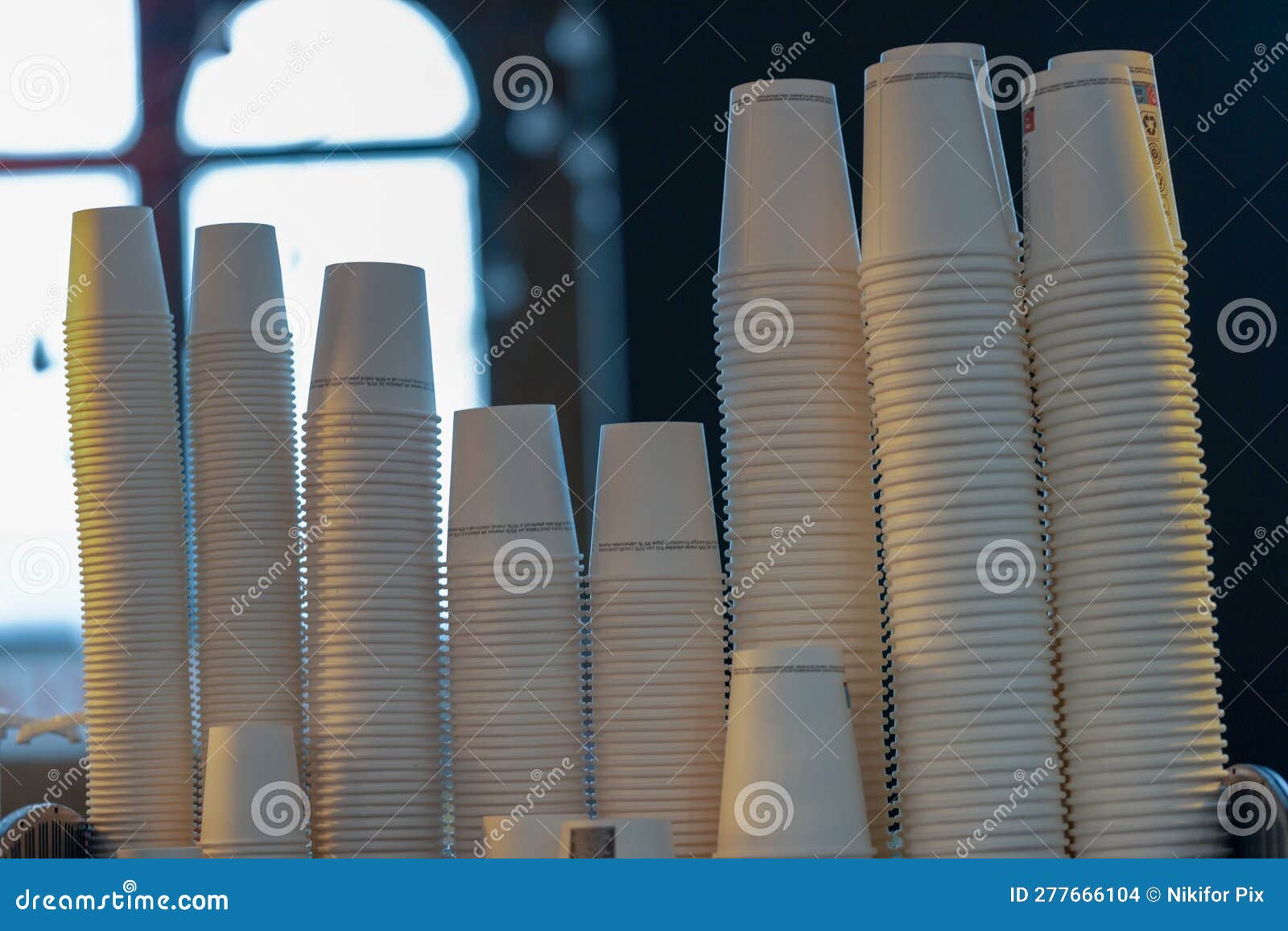 Disposable coffee cups stock photo. Image of sustainable - 277666104