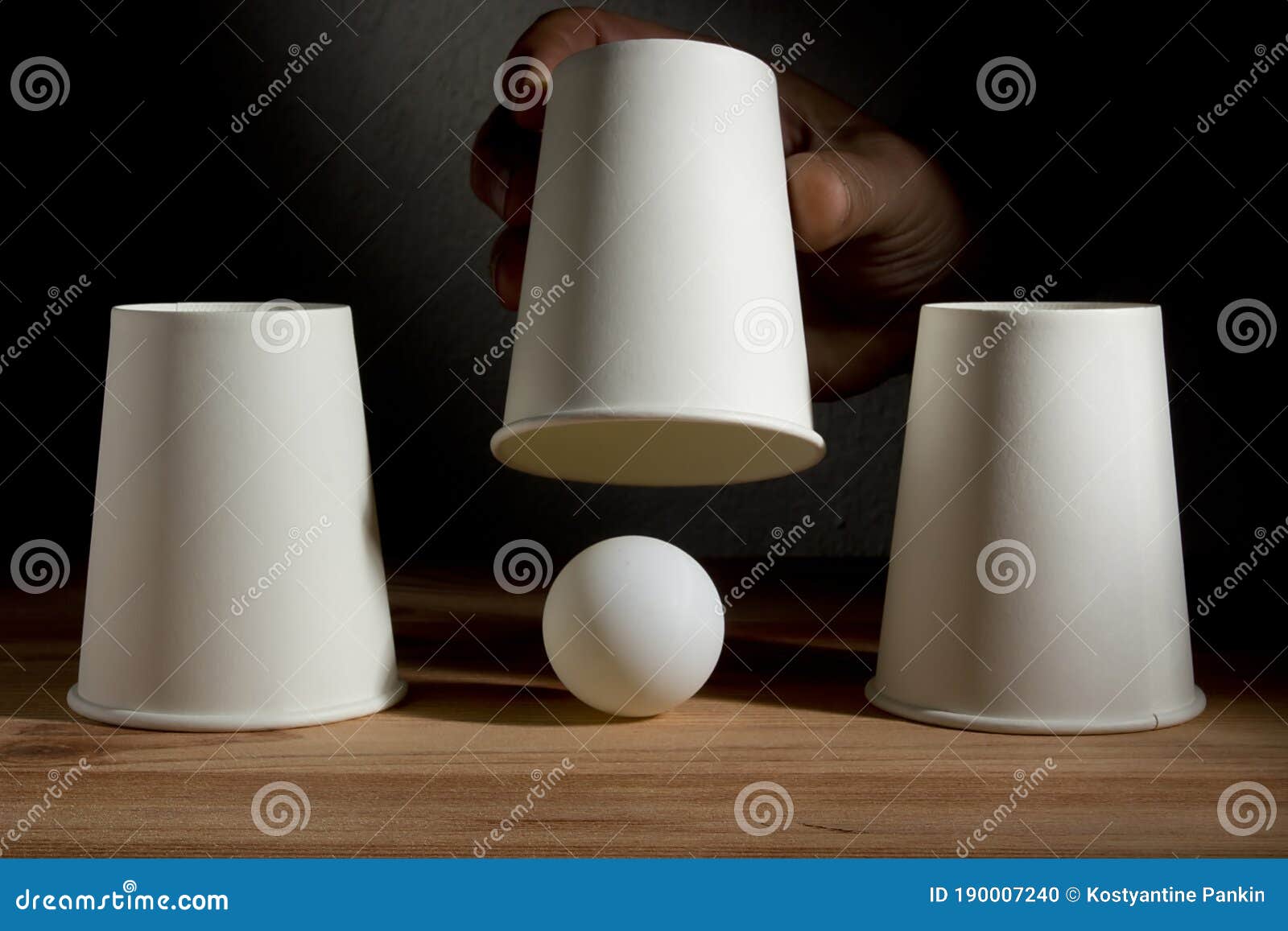 Disposable Cups and Ping Pong Ball Stock Photo - Image of plenty ...