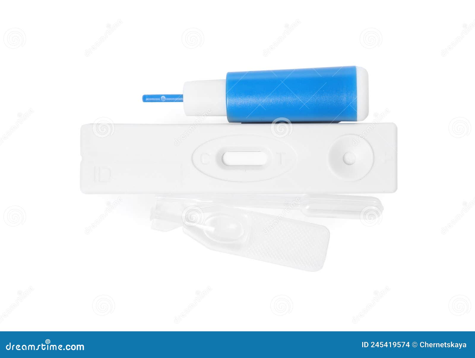 Disposable Express Test Kit for Hepatitis on White Background, Top View ...