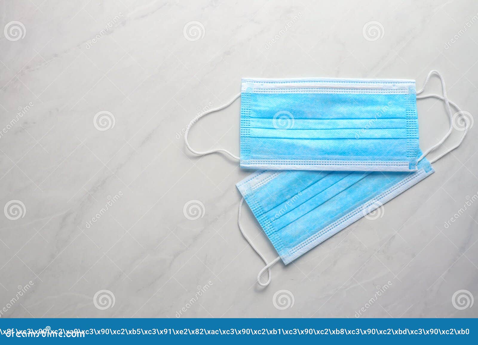 Disposable Face Mask on Light Background Stock Photo - Image of mouth ...