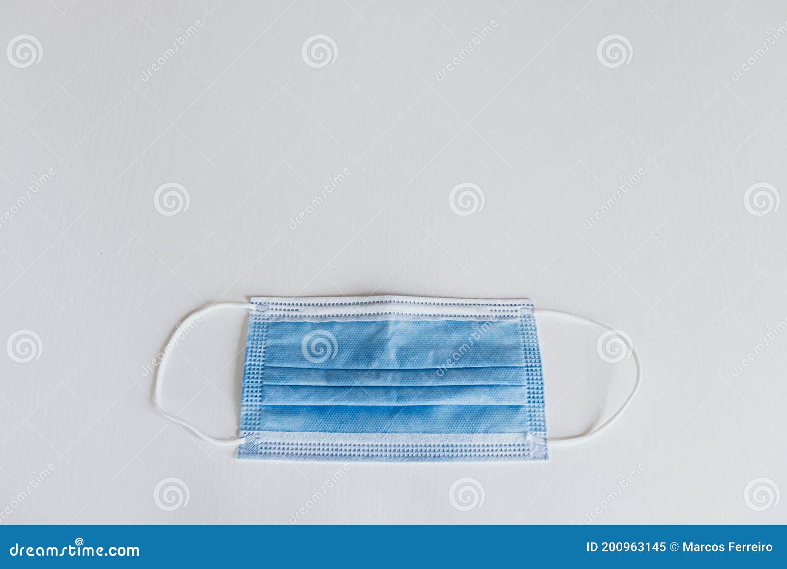 Disposable Face Mask on White Background Stock Image - Image of ...