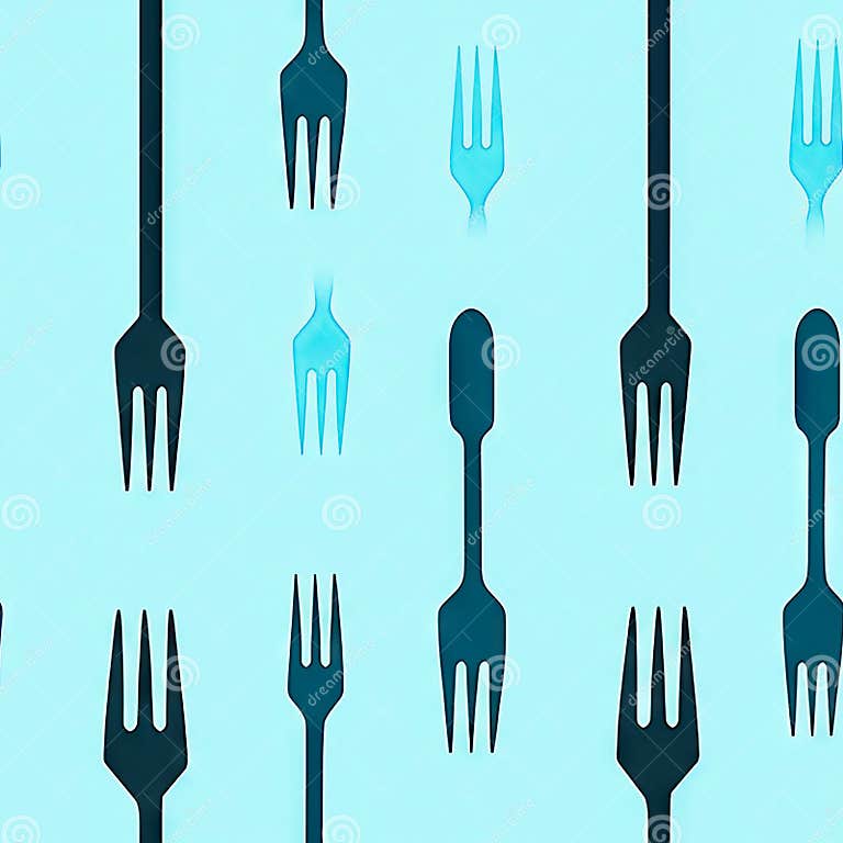 Disposable Forks Pattern Banner Wallpaper Simple Background Stock Image ...