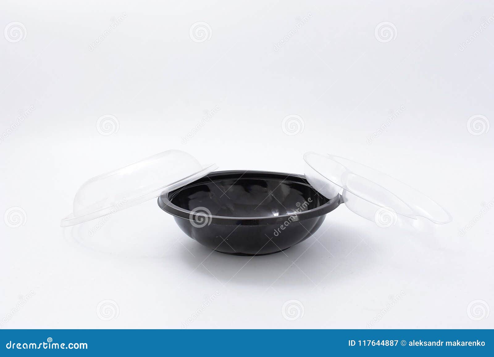 Disposable Lightweight Plastic Dishes for Fast Food Stock Image - Image ...