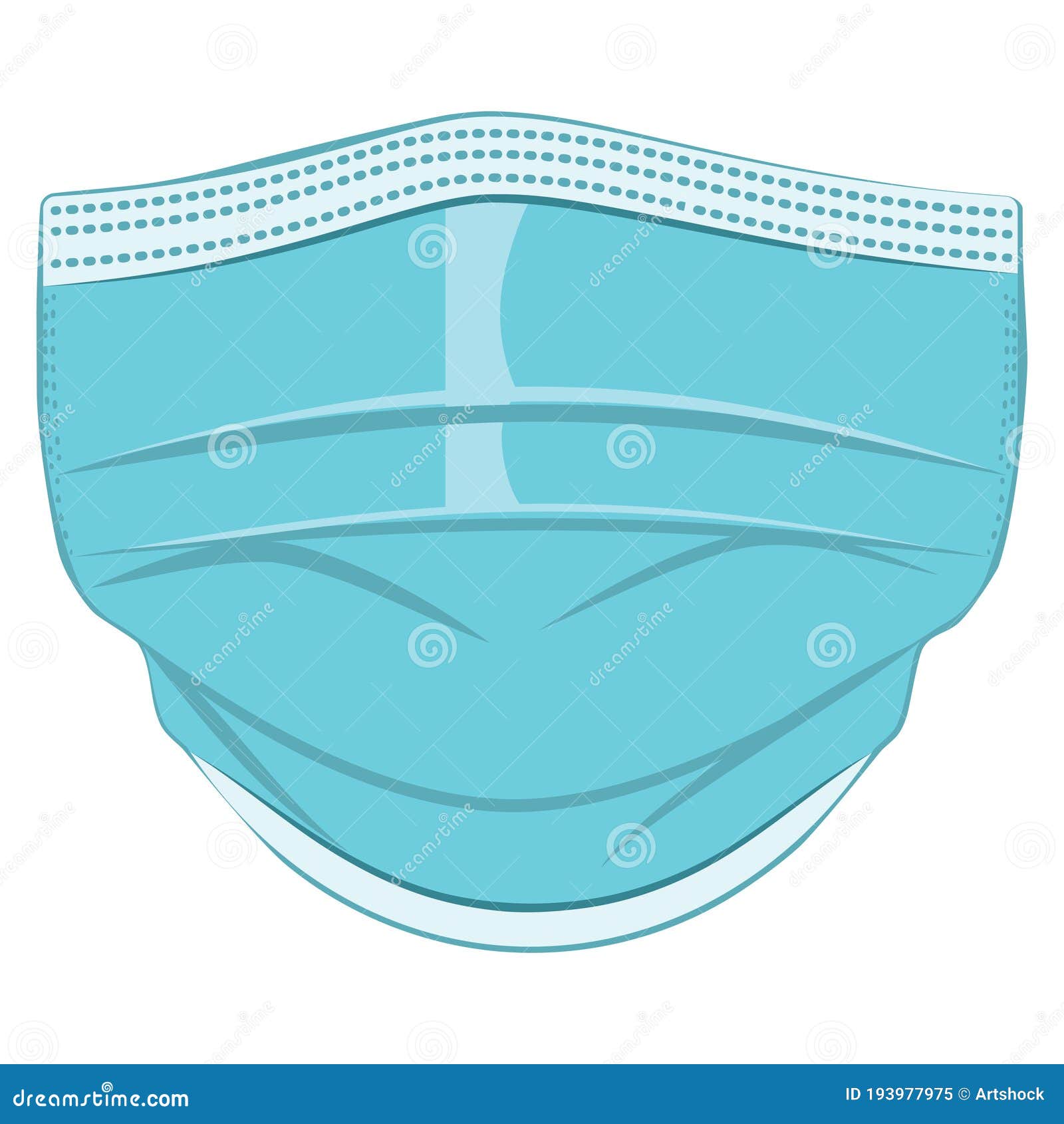 Disposable Mask Illustration Stock Vector - Illustration of single ...