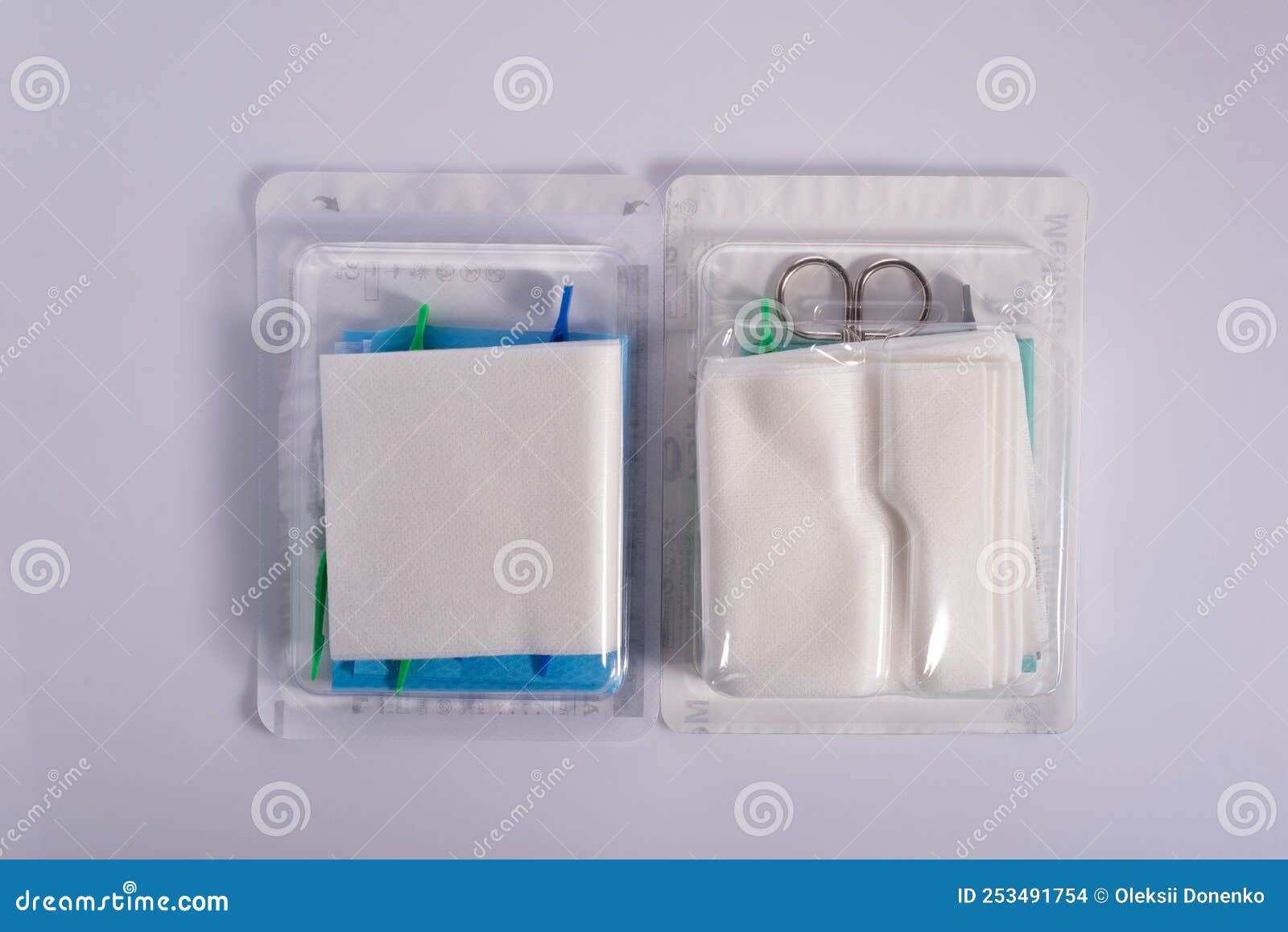 Disposable Medical Surgical Instruments Packaged for Emergency Medical ...