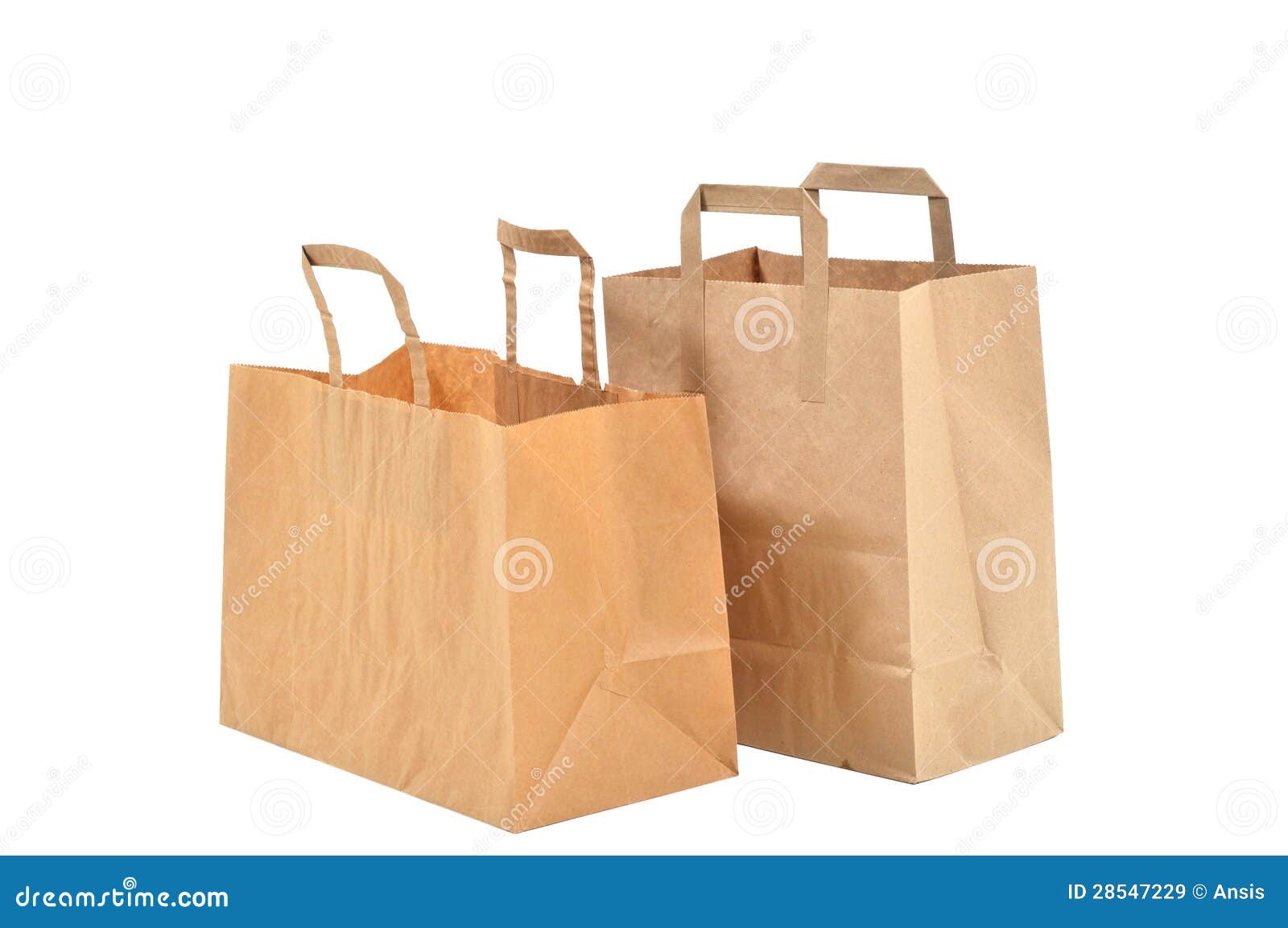 Disposable paper bag stock image. Image of commercial - 28547229