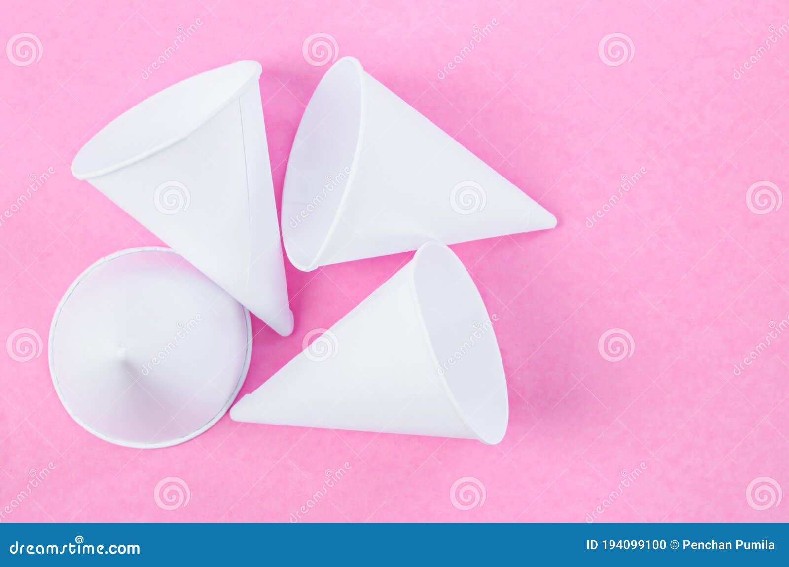 Disposable Paper Cone Water Cups Stock Photo - Image of away, grand ...