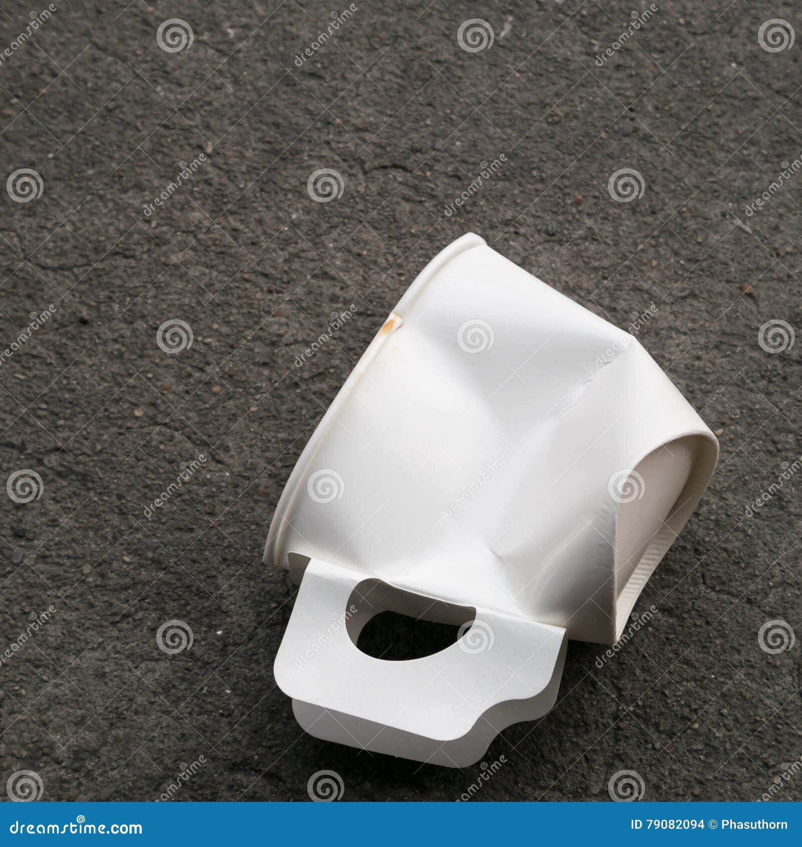 The Disposable Paper Cup Garbage (used Coffee Cup) Stock Photo - Image ...