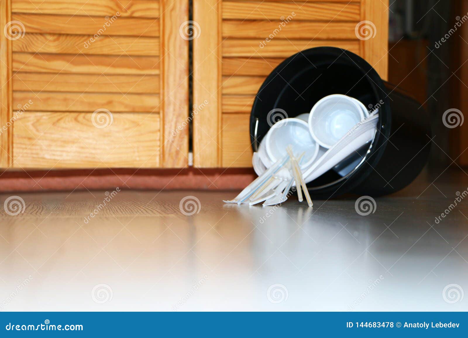 Disposable Plastic Dishes in the Trash Stock Photo - Image of decay ...