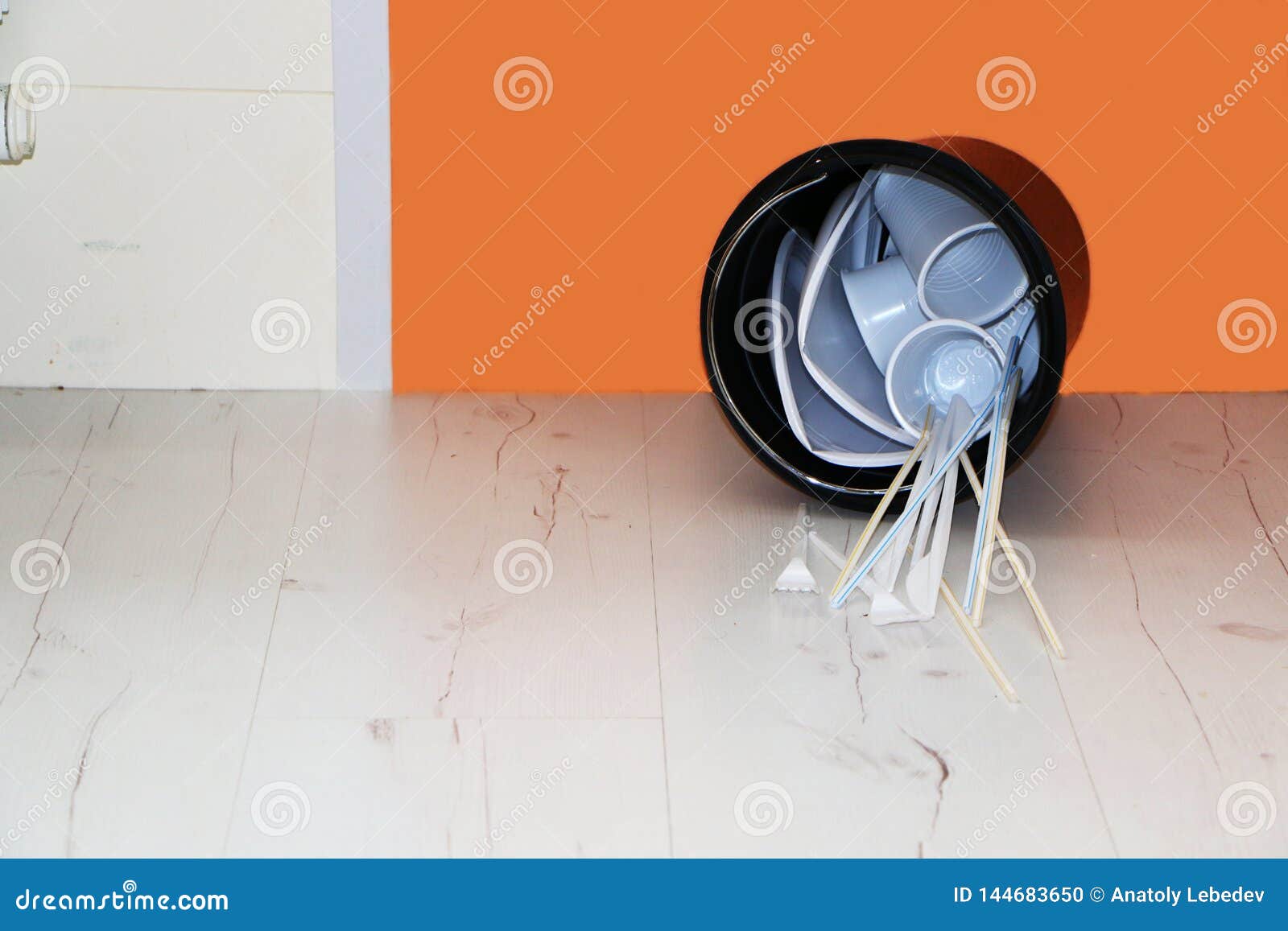 Disposable Plastic Dishes in the Trash Stock Photo - Image of ankology ...