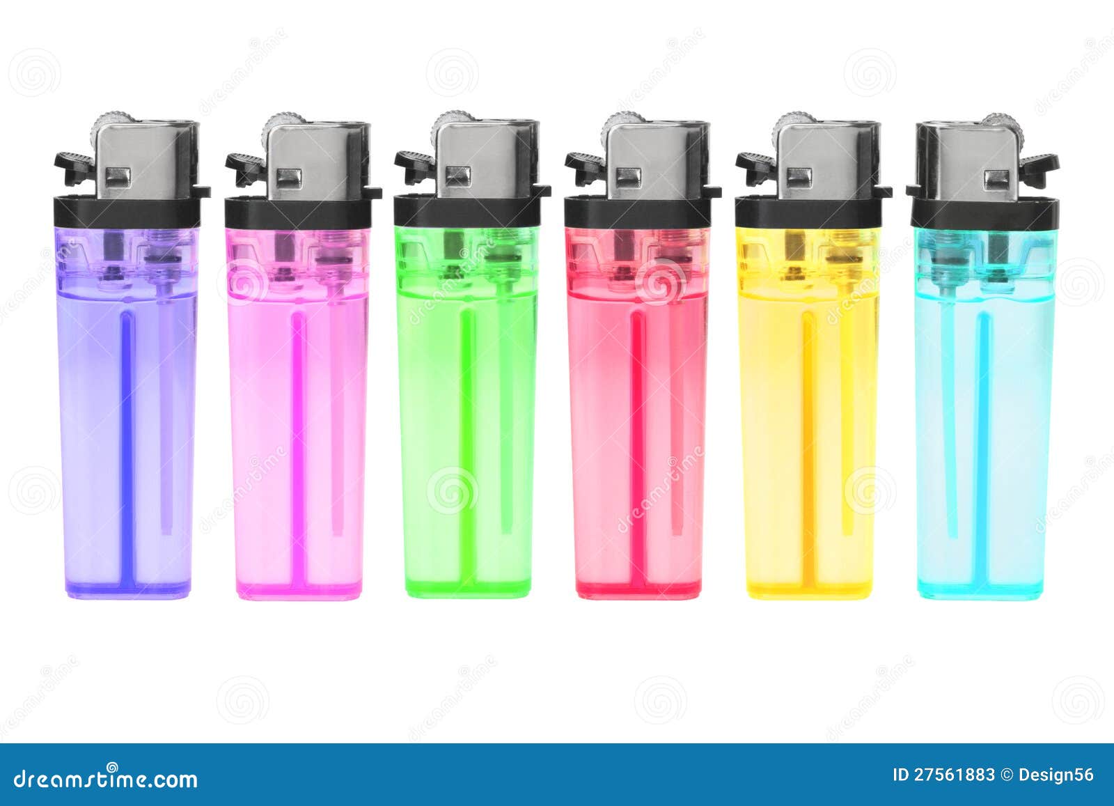 Disposable Plastic Gas Lighters Stock Image - Image of flint, burn ...