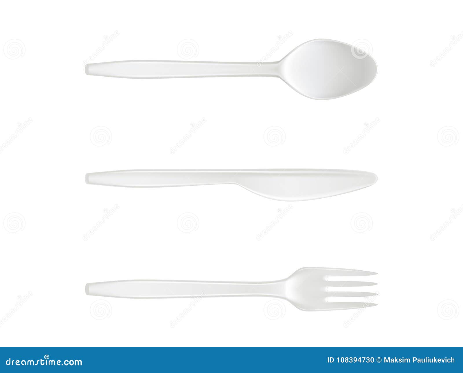 Plastic Spoon Vector Illustration | CartoonDealer.com #164704802