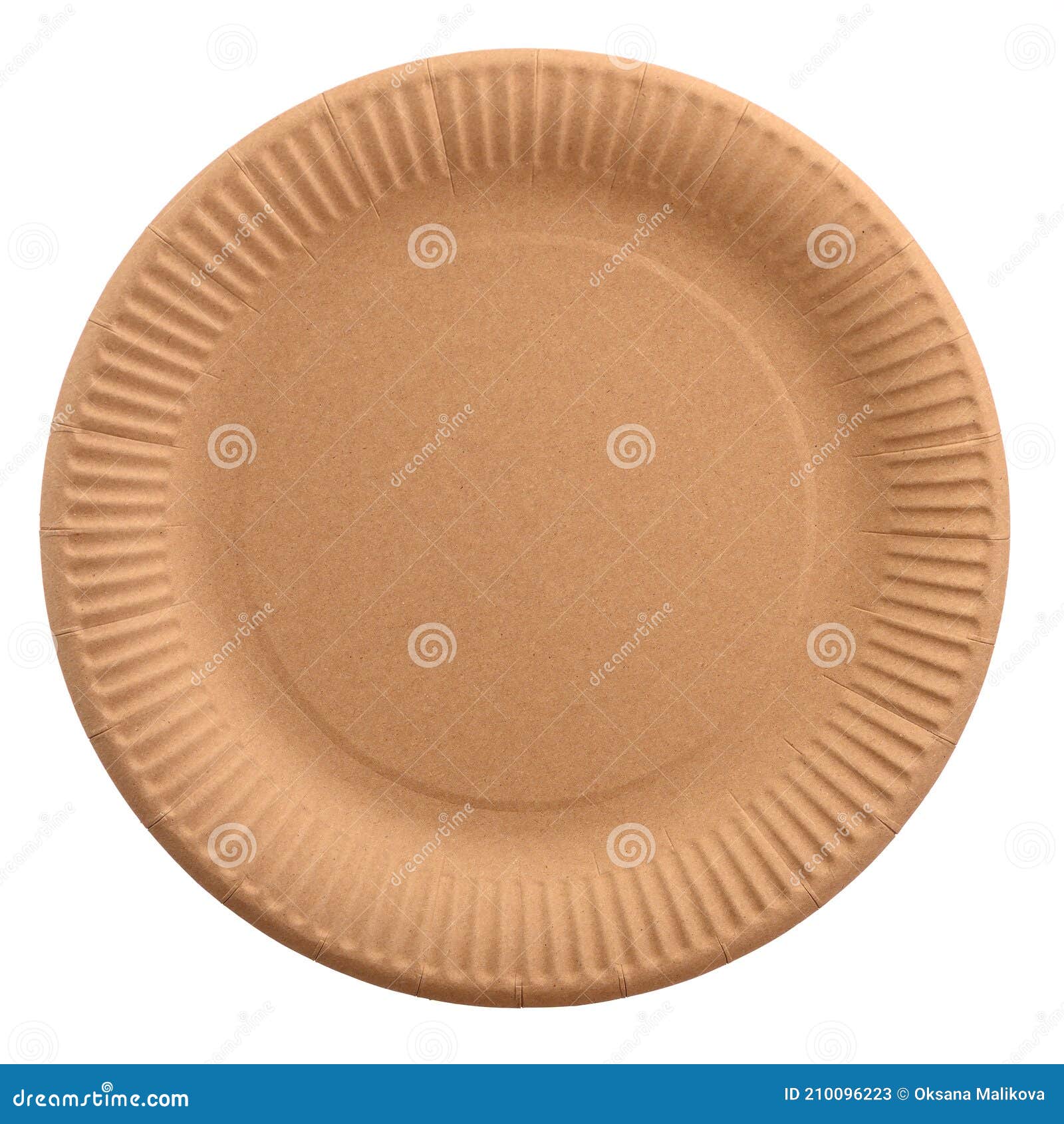 Disposable Plate Made of Environmentally Friendly Raw Materials on a ...