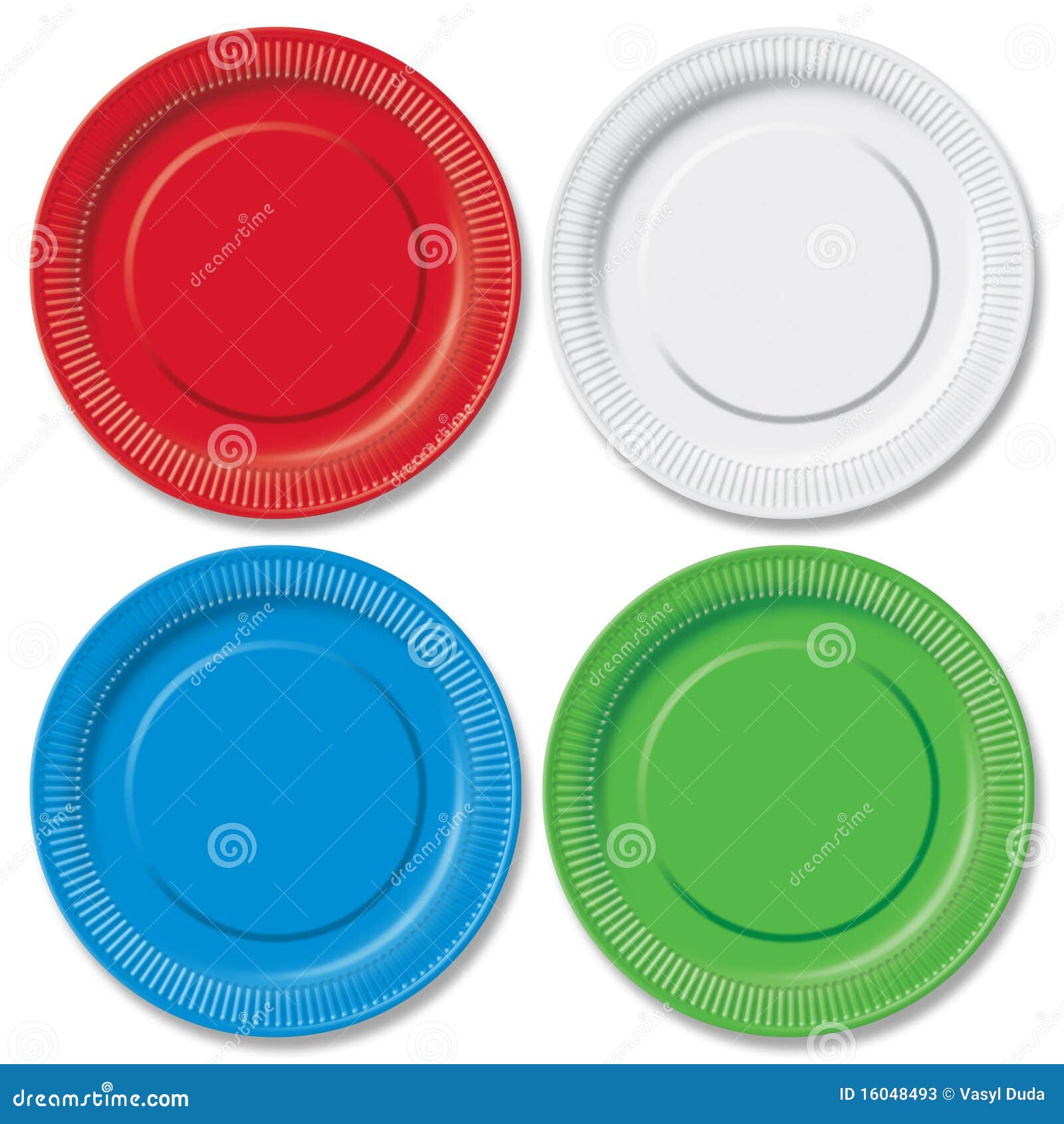 Disposable plates stock illustration. Illustration of blue - 16048493