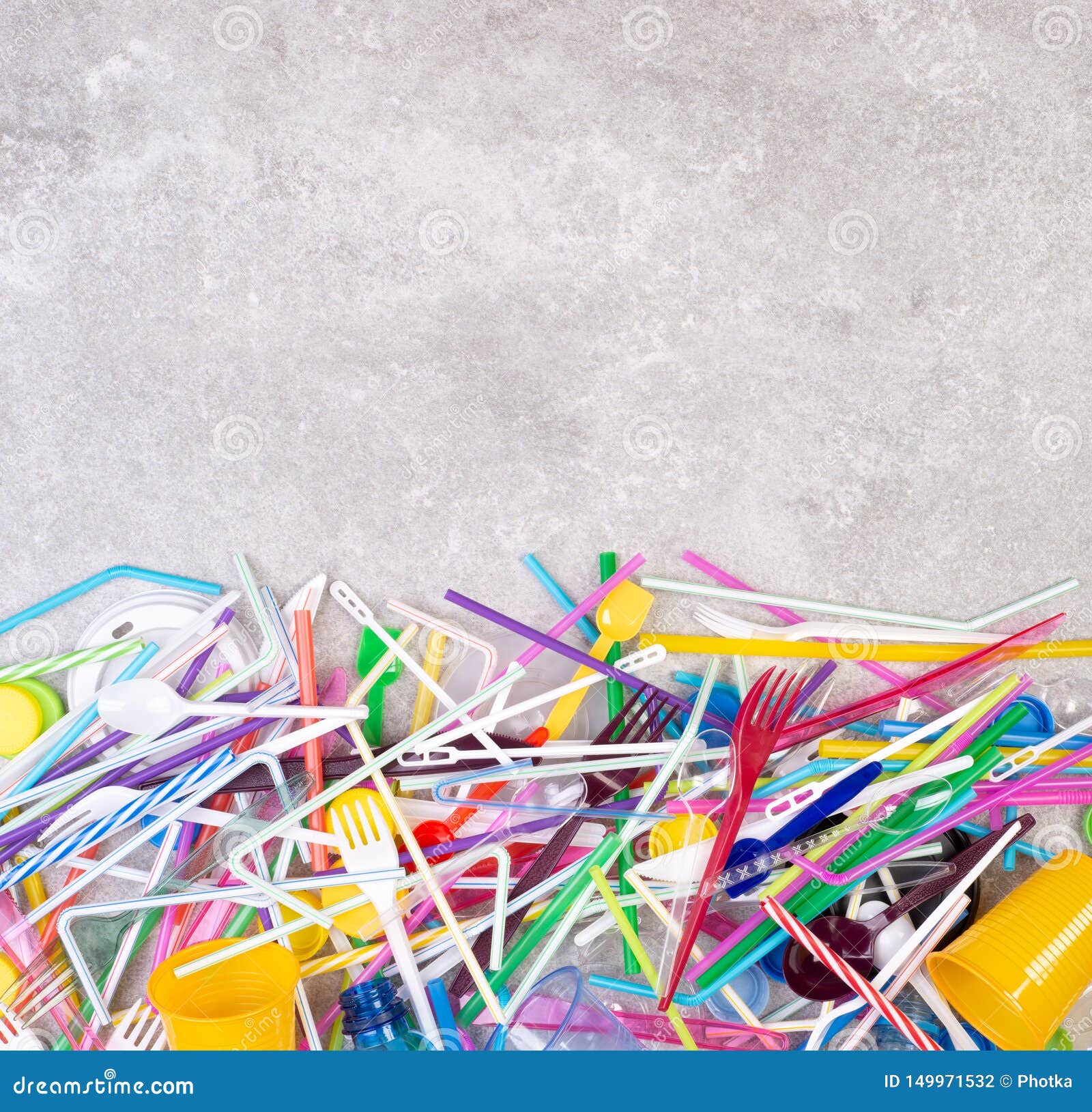 Disposable Single Use Plastic Objects that Cause Pollution of the ...