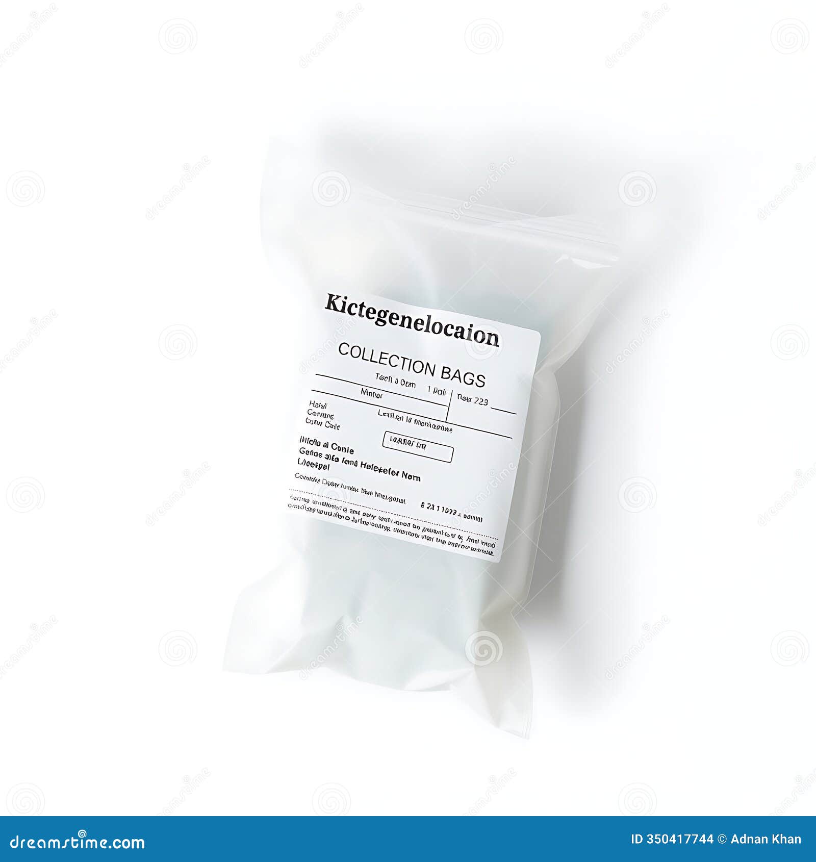 A Disposable Specimen Collection Bag with a Secure Seal Displayed on a ...