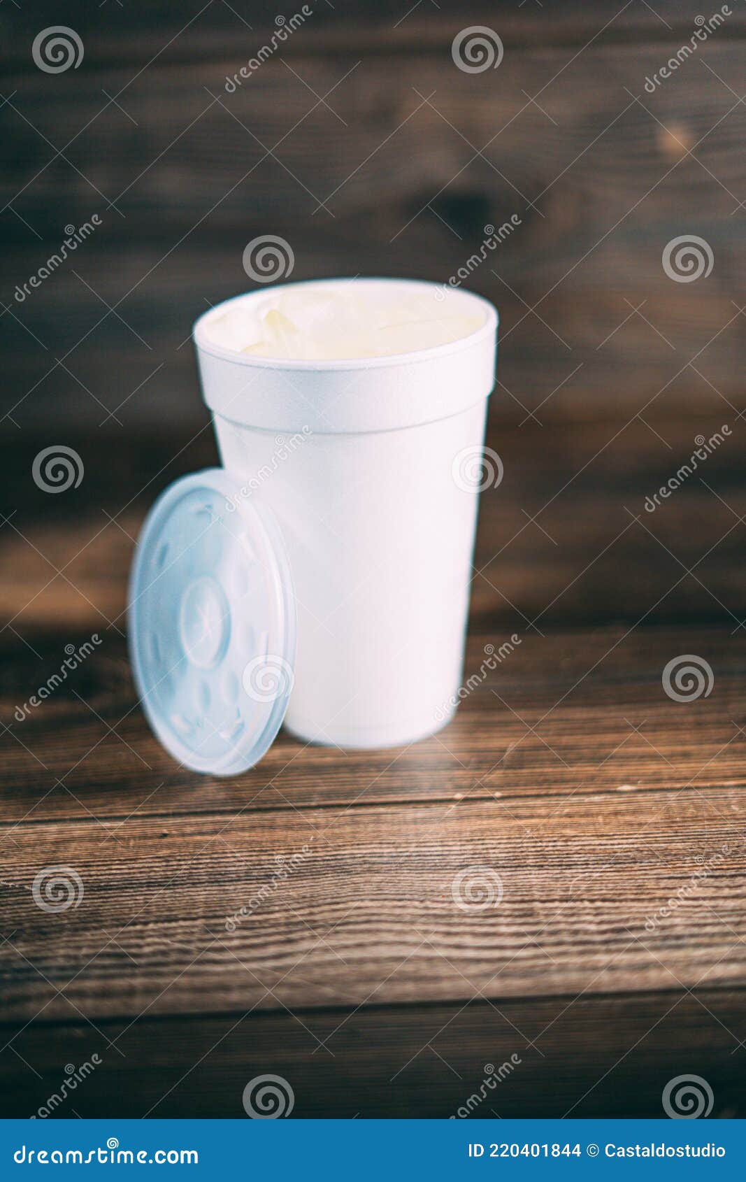A disposable styrofoam cup stock photo. Image of closeup - 220401844