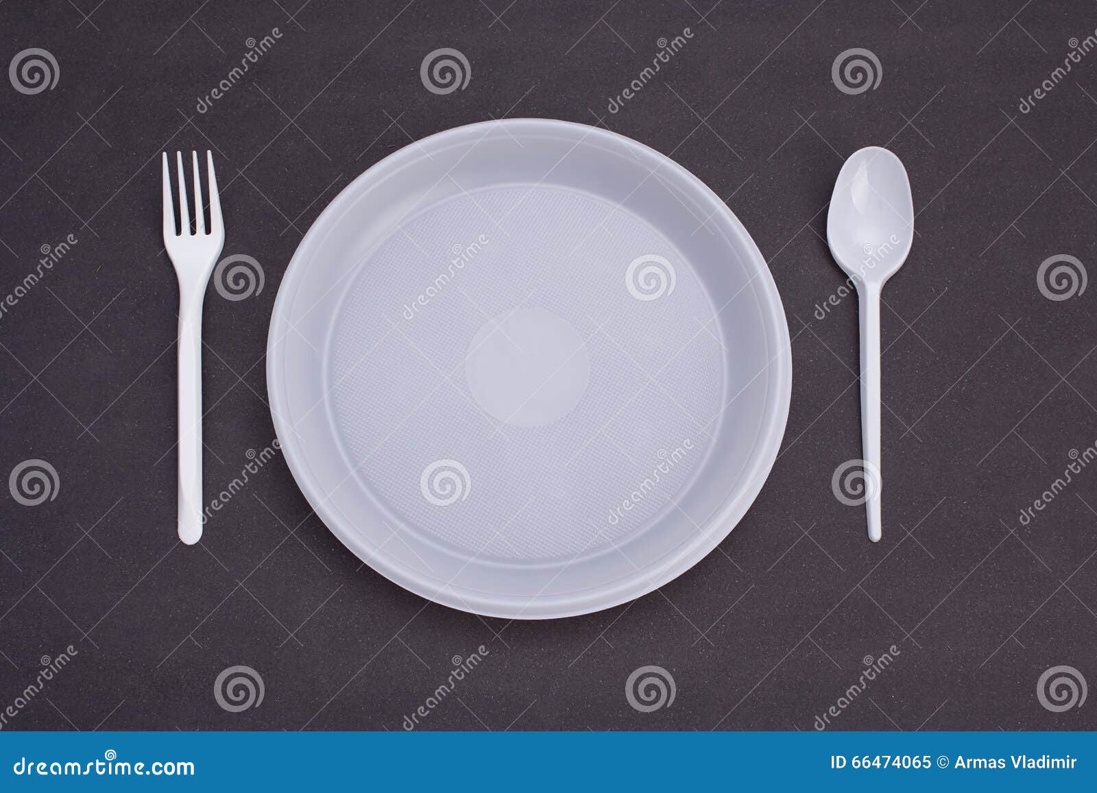 Disposable tableware stock image. Image of fork, single - 66474065